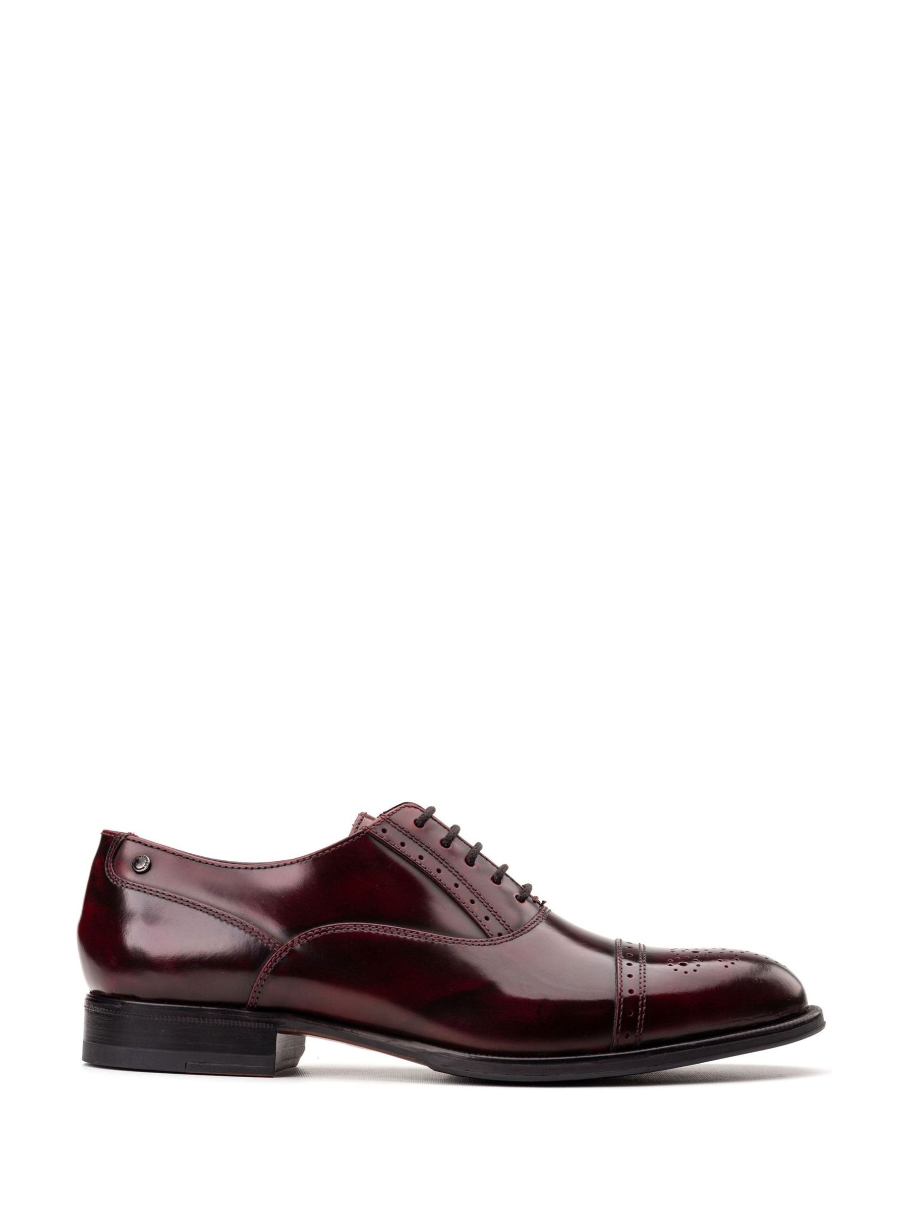 Buy Base London Bordo Red Franklin Toe Cap Oxford Shoe from the Next UK ...