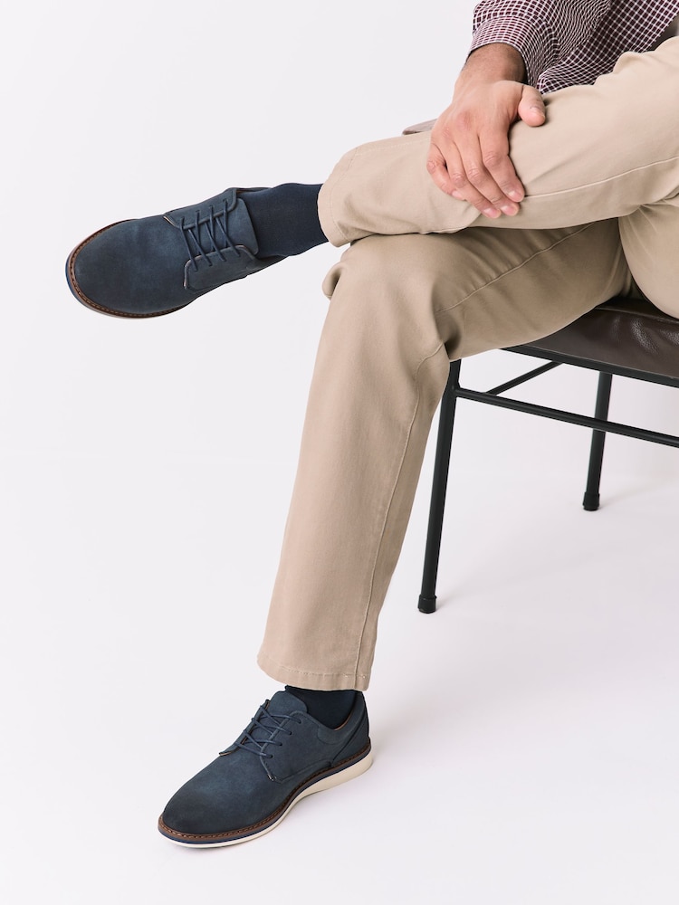 Buy Navy Comfort Wedge Derby Shoes from Next Ireland