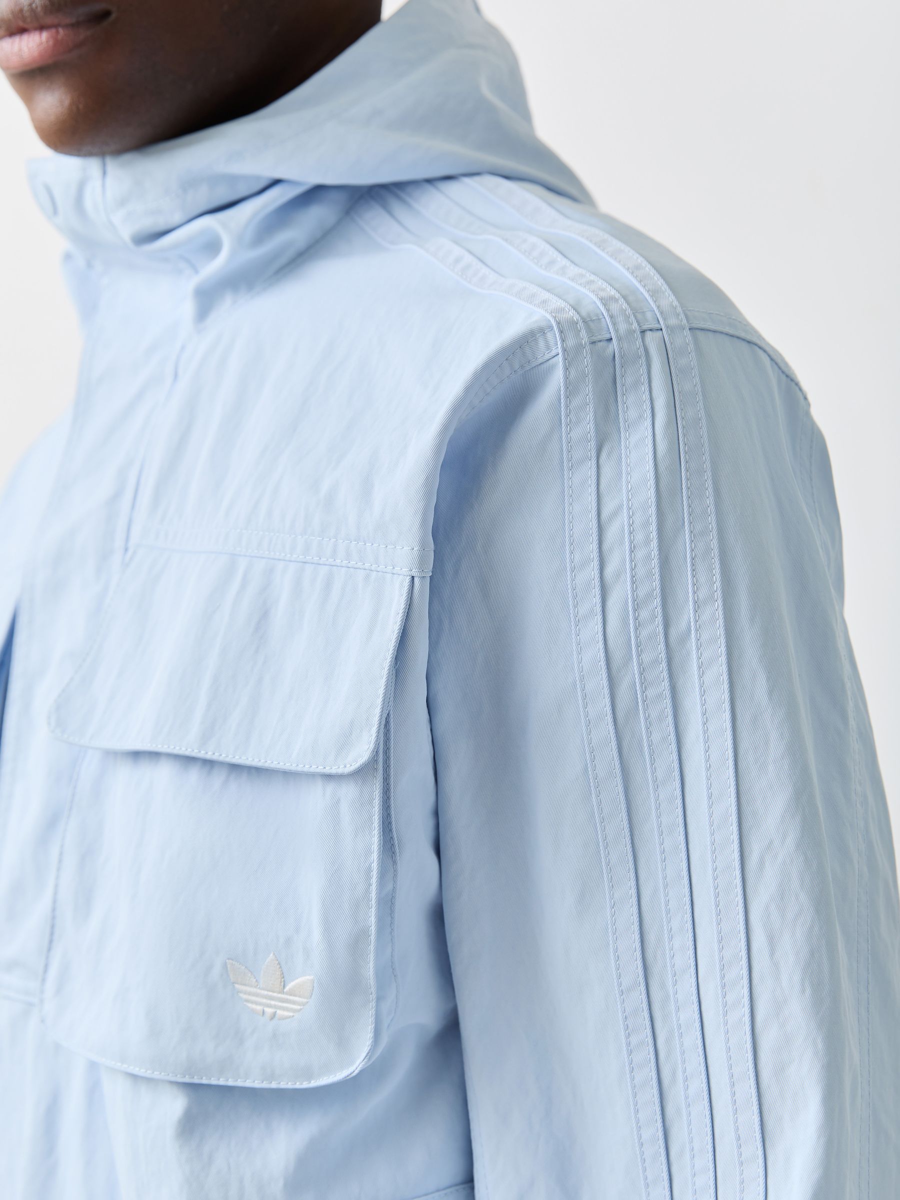 Buy adidas Originals Light Blue Britcore Parka from Next New Zealand