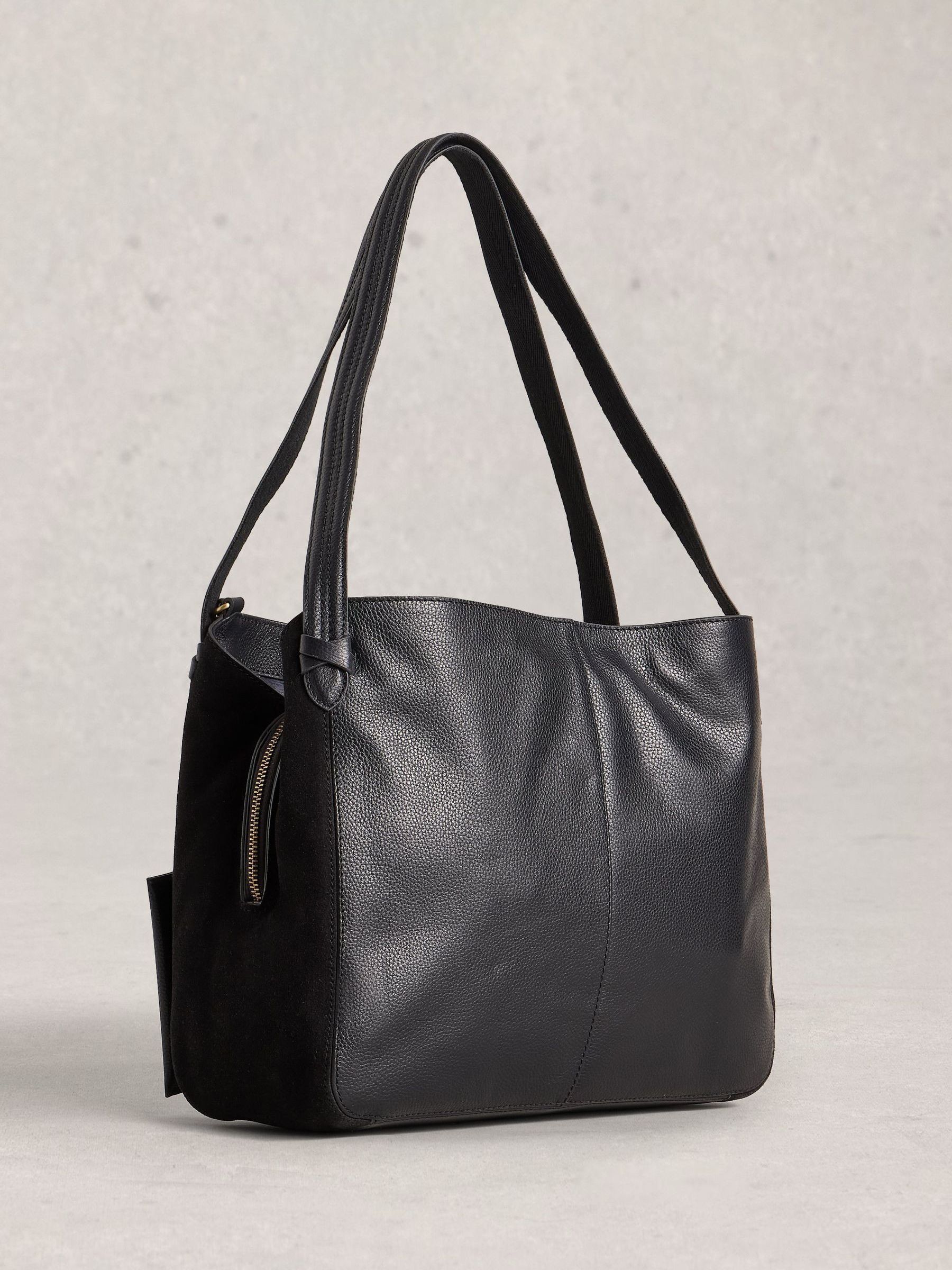Buy White Stuff Black Hettie Leather Bag from Next Gibraltar