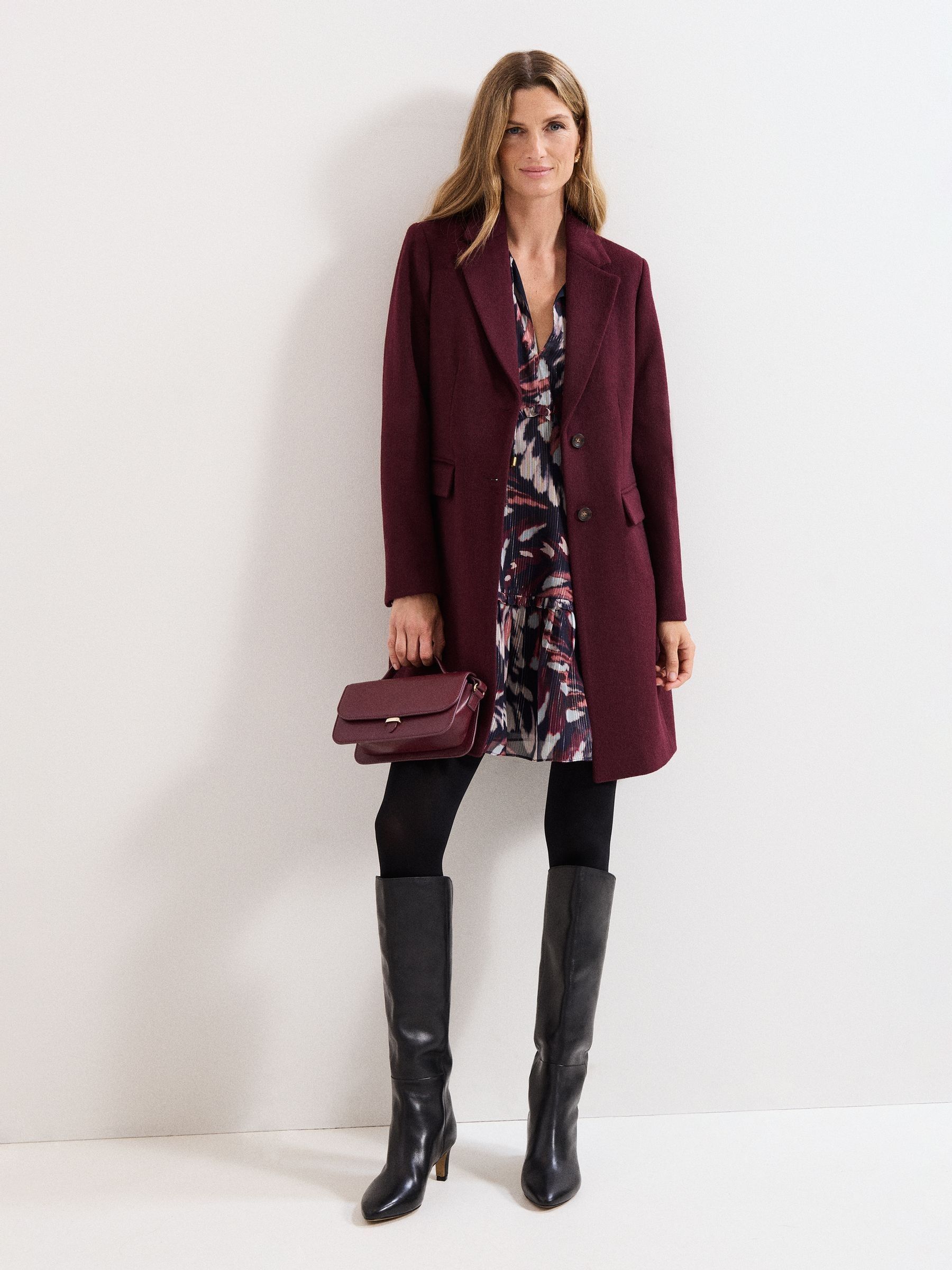 Buy Phase Eight Red Lydia Wool Coat from Next New Zealand