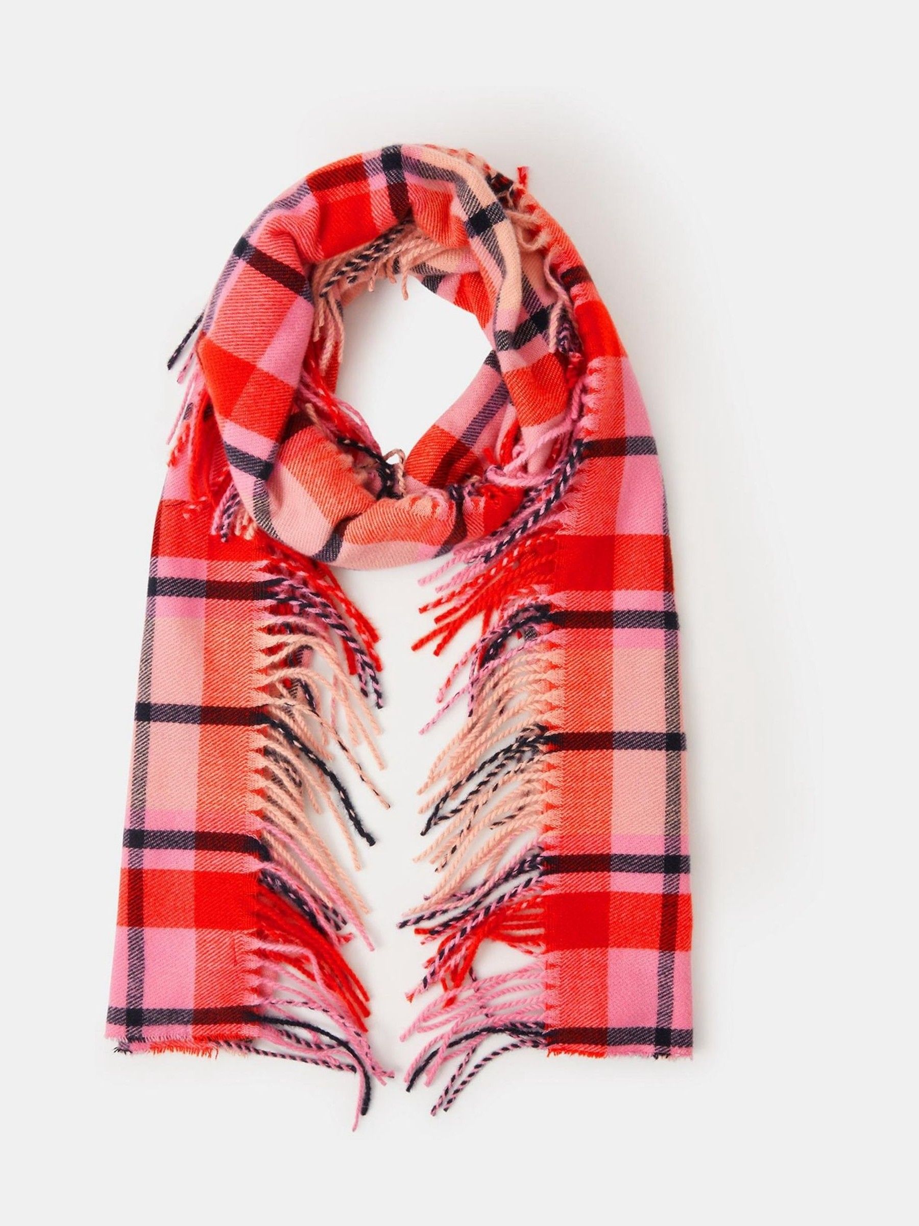Buy Accessorize Red Check Print Blanket Scarf from the Next UK online shop