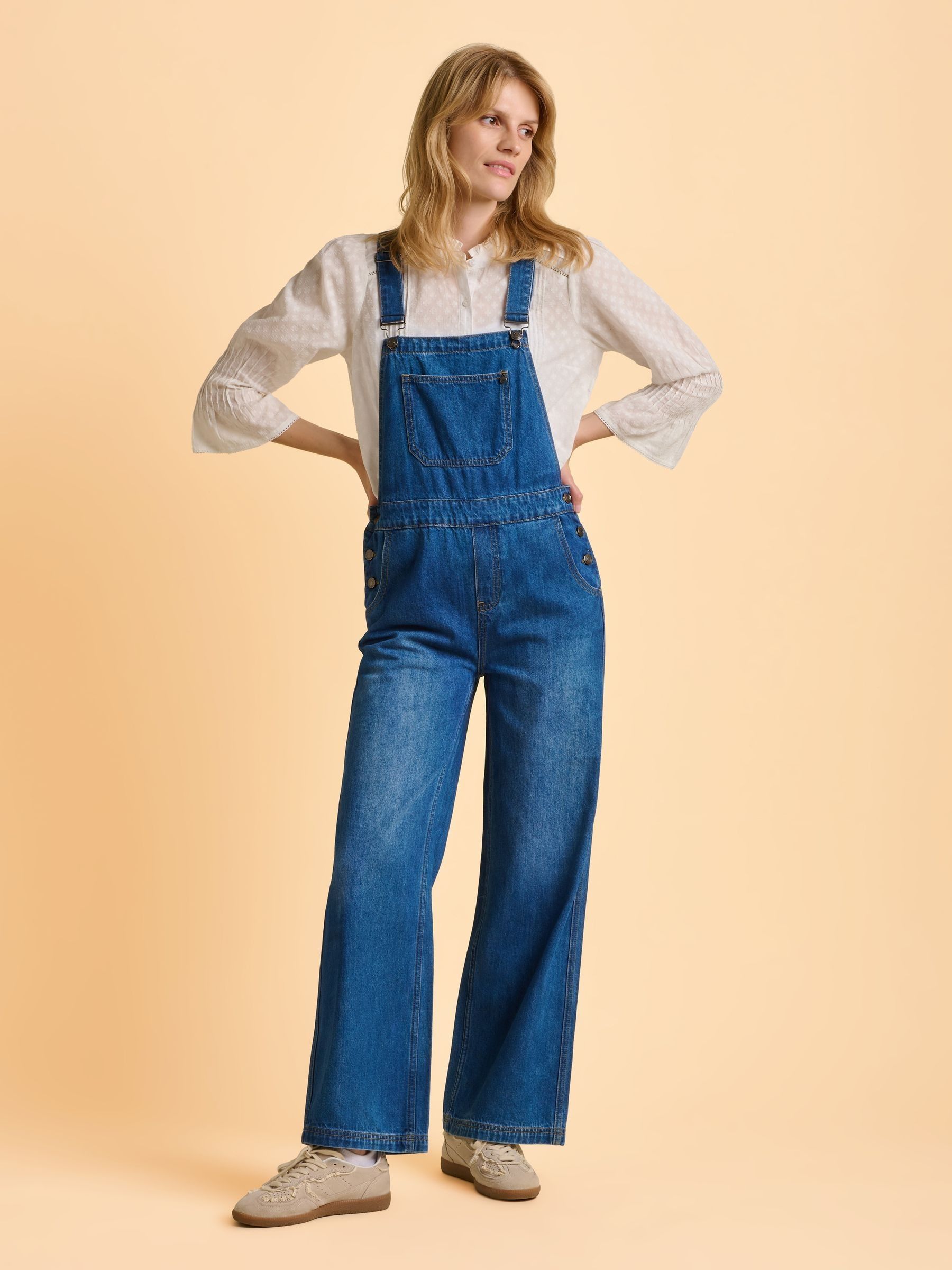 Buy Brakeburn Blue Leia Denim Dungarees from the Next UK online shop