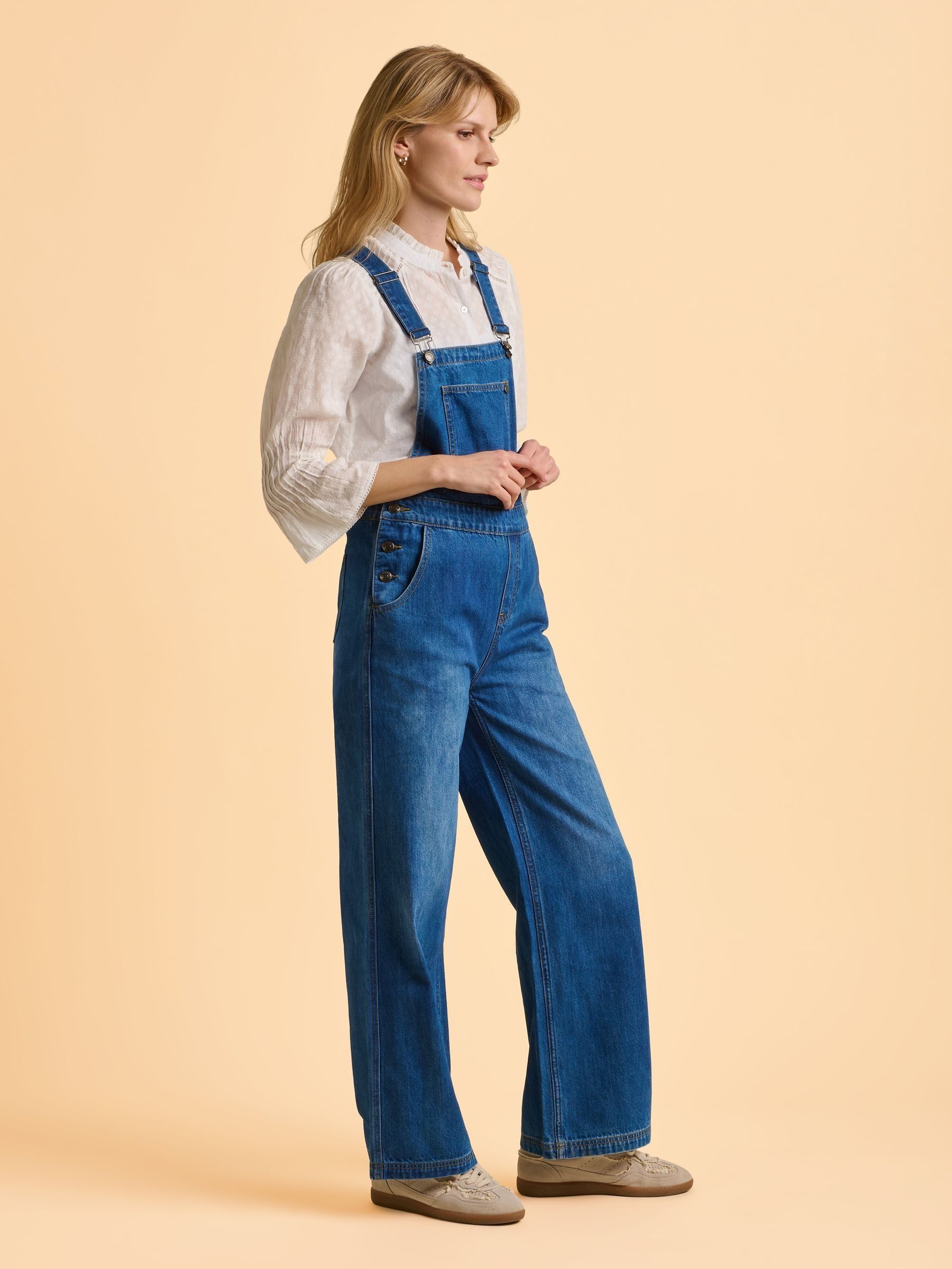 Buy Brakeburn Blue Leia Denim Dungarees from the Next UK online shop
