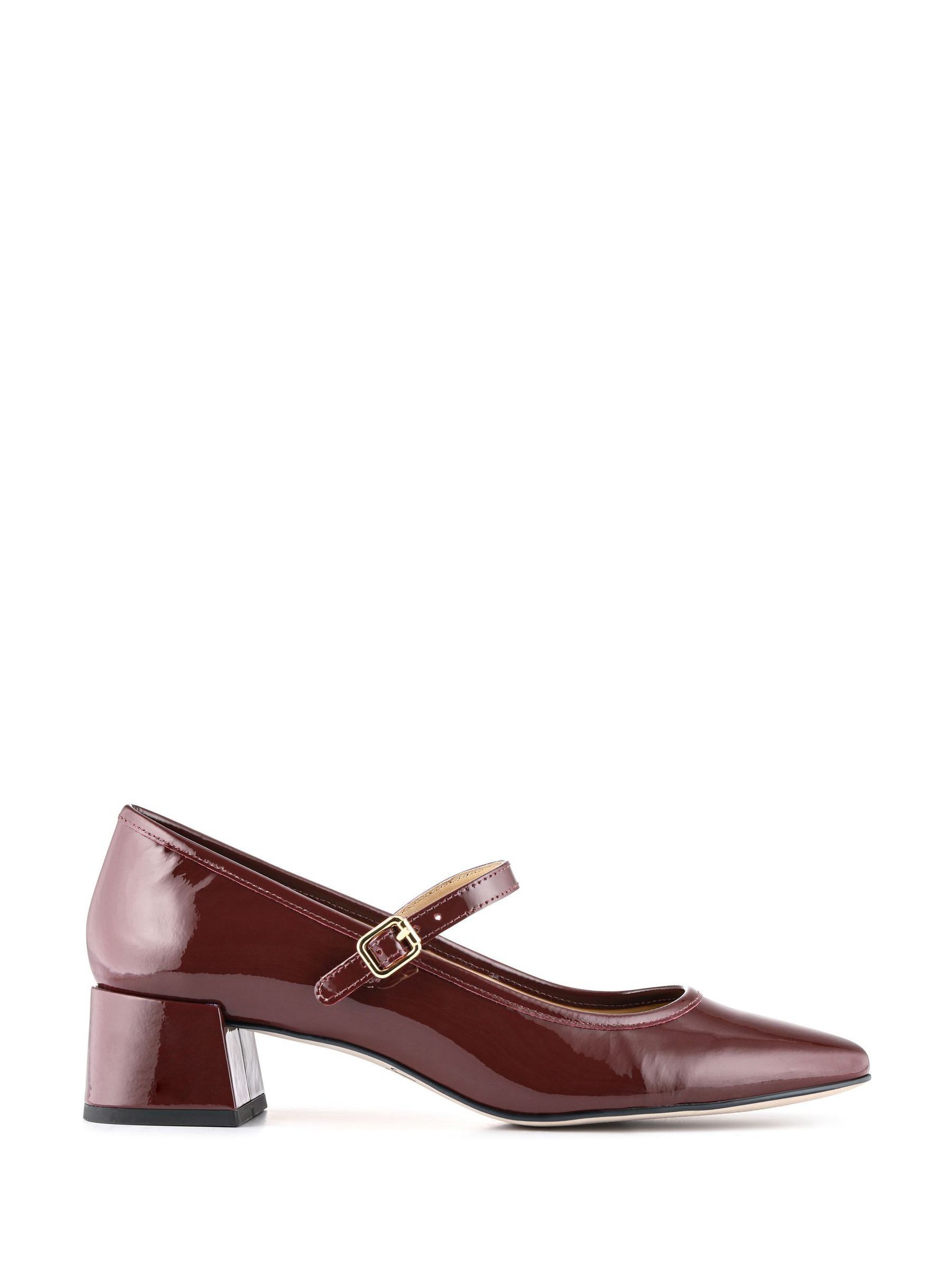 Buy Jones Bootmaker Burgundy Patent Xabrina Patent Leather Shoes from ...