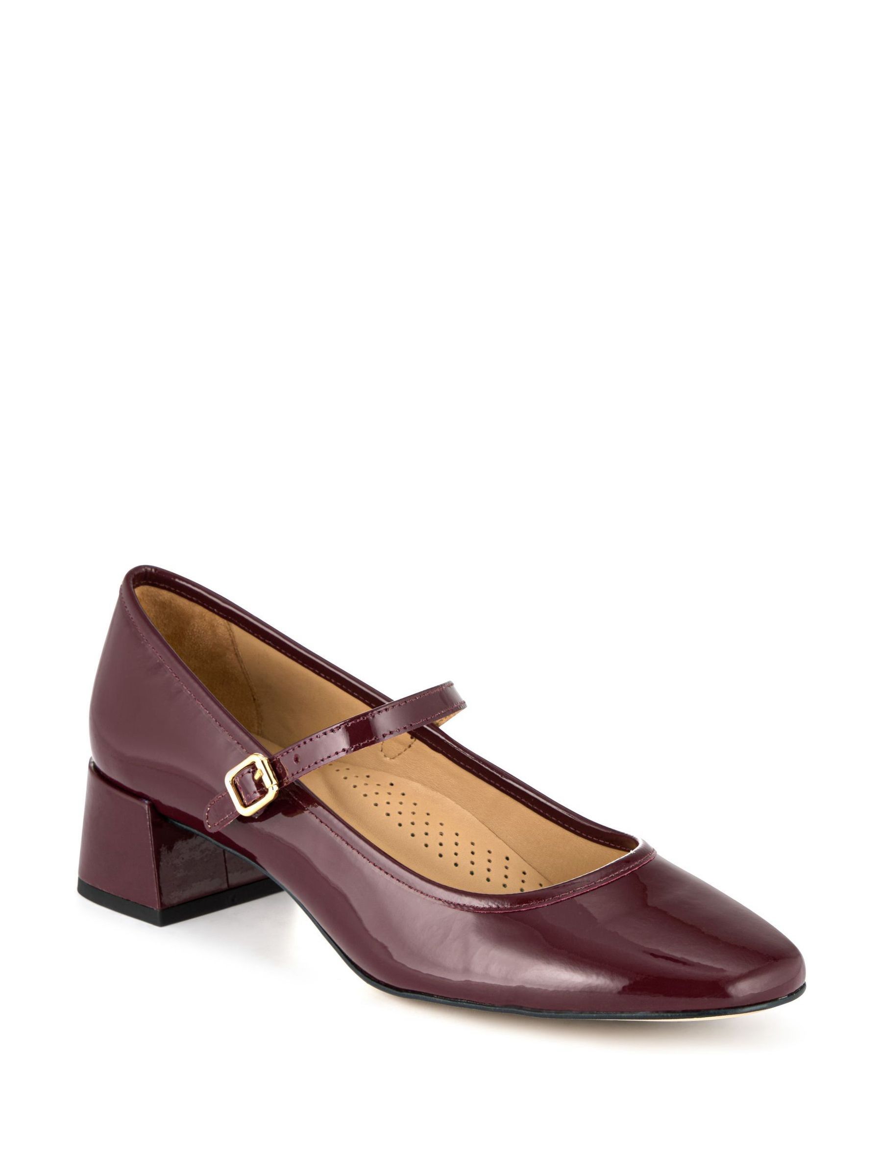 Buy Jones Bootmaker Burgundy Patent Xabrina Patent Leather Shoes from ...