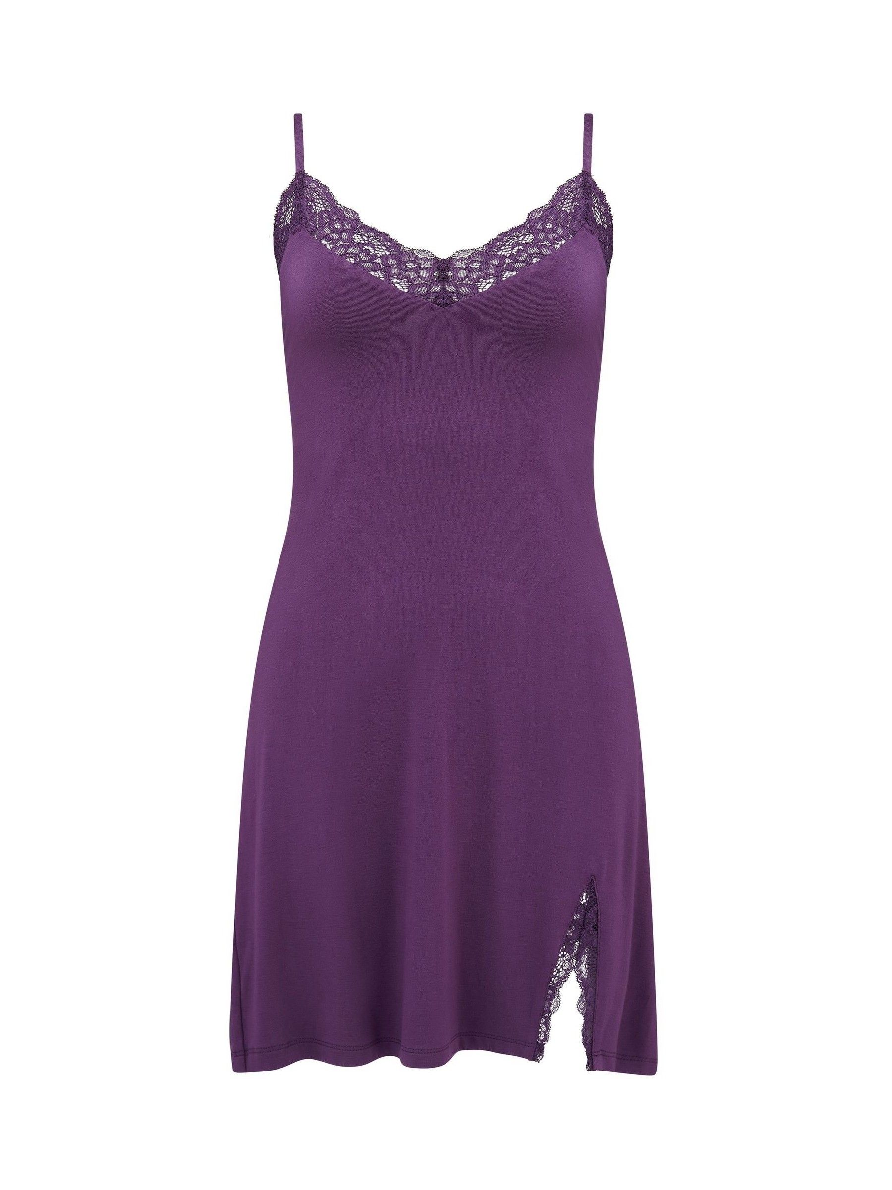 Buy Pour Moi Purple Short Sofa Loves Lace Hidden Support Soft Jersey ...