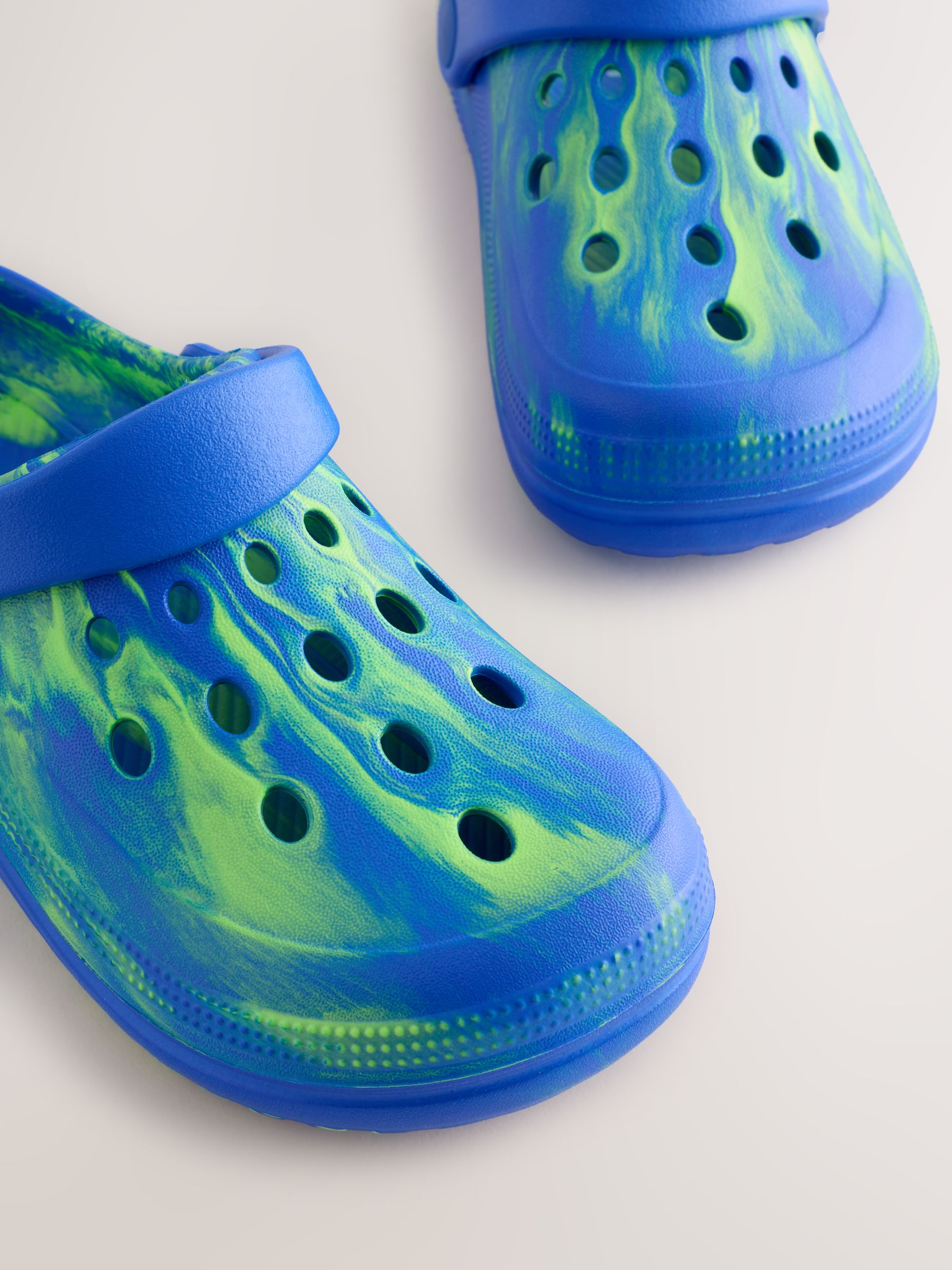 Buy Blue/Green Marble Clogs from the Next UK online shop