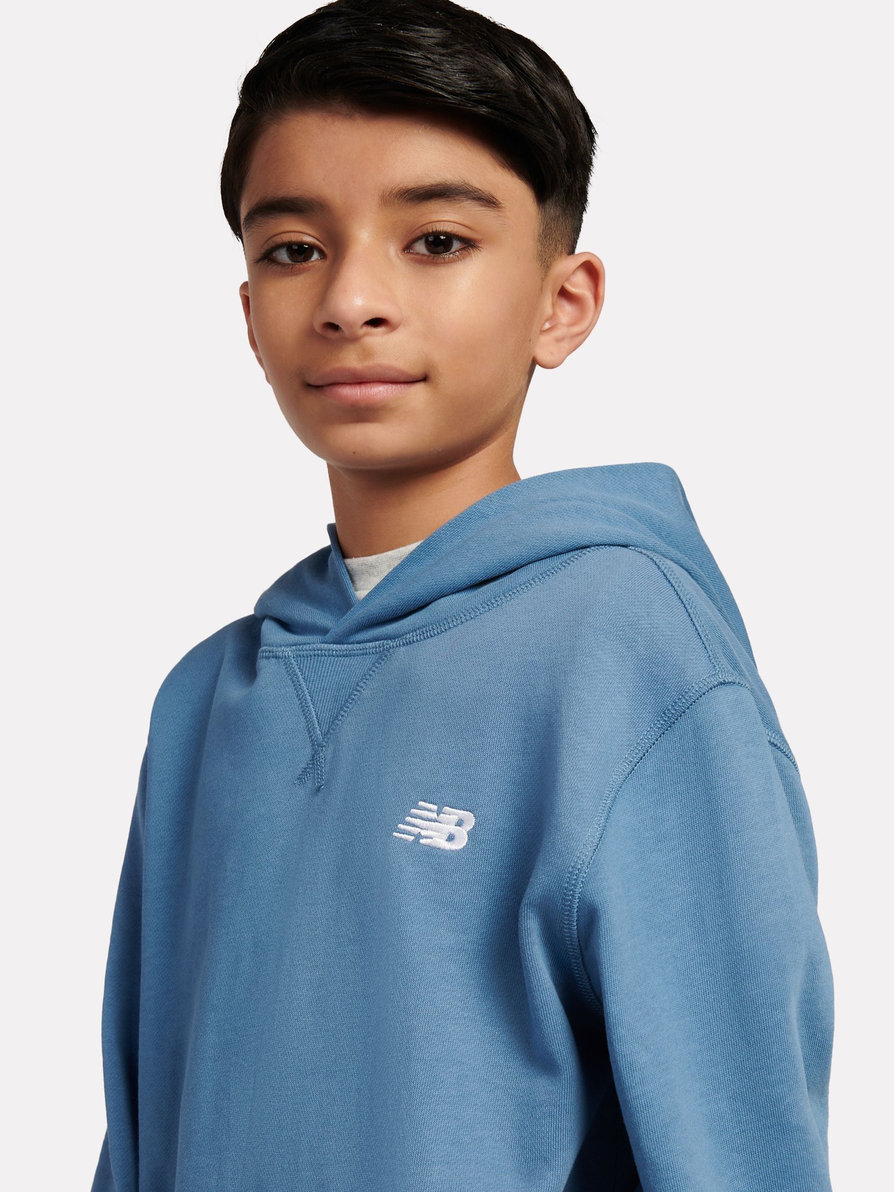 Buy New Balance Blue French Terry Small Logo Hoodie from Next Cyprus