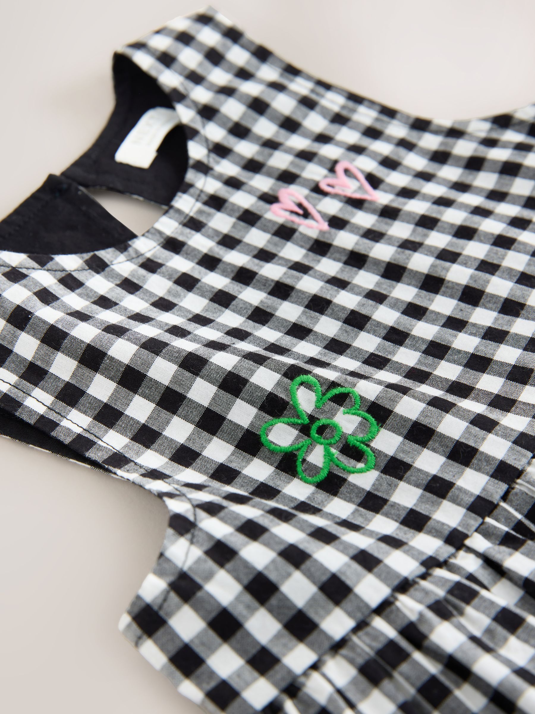 Buy Black/White Gingham Sleeveless Playsuit (3mths-7yrs) from Next ...