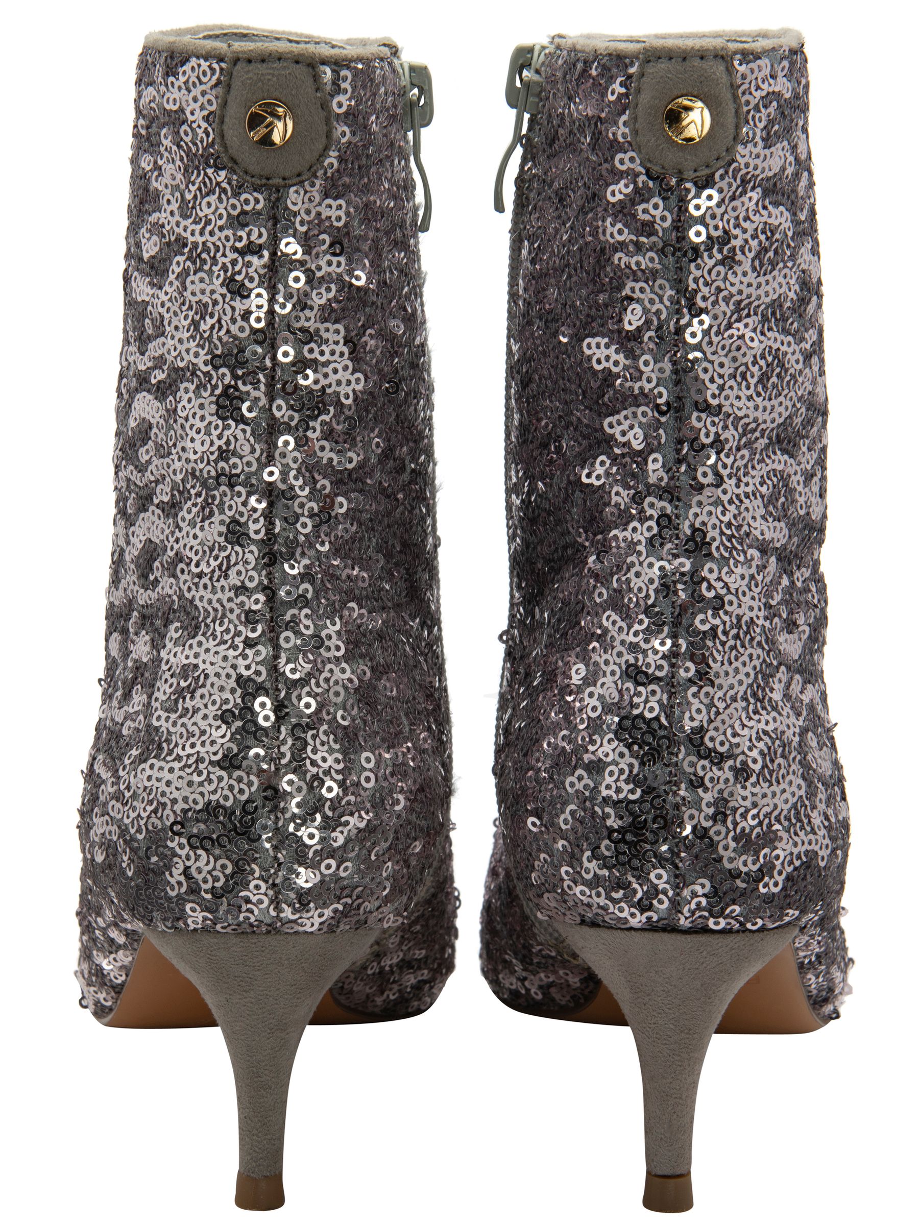 Buy Ravel Shimmer Silver Pointed Toe Ankle Boots from the Next UK ...