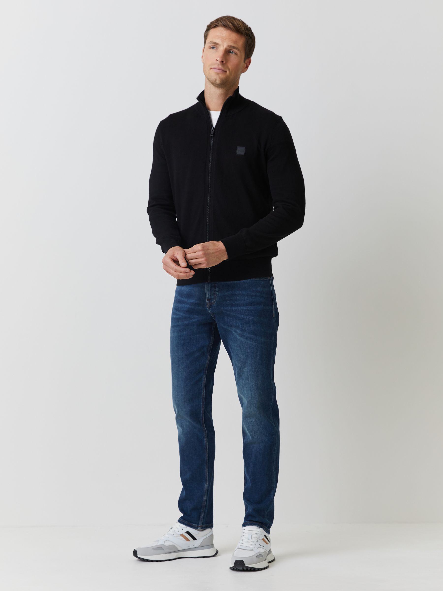 Buy BOSS Blue Onyx Tapered-Fit Denim Jeans from Next United Arab Emirates