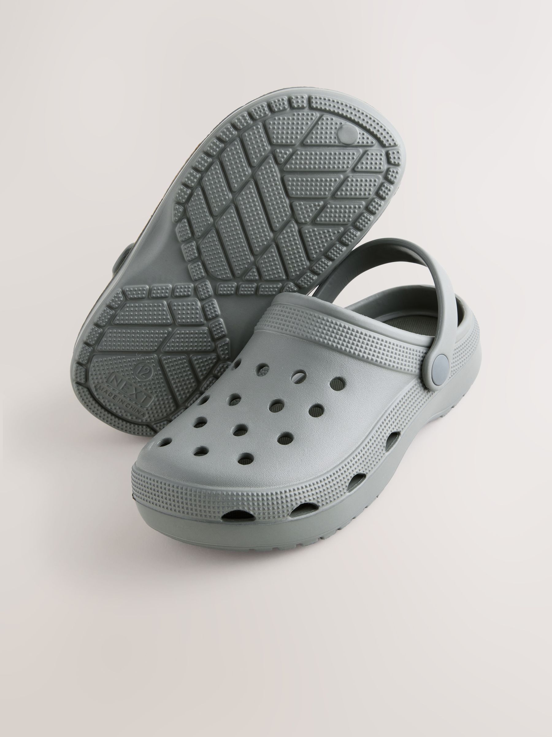 Buy Grey Comfort Clogs from the Next UK online shop
