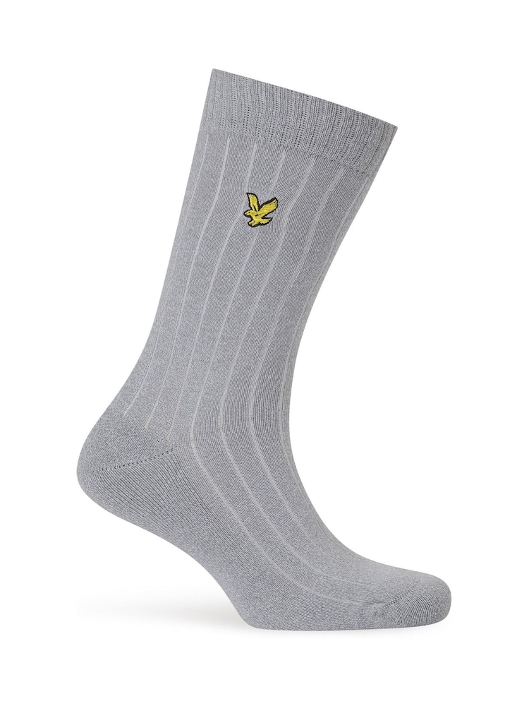 Buy Lyle & Scott Grey Ace Socks Gift Box 3 Pack from Next Hungary