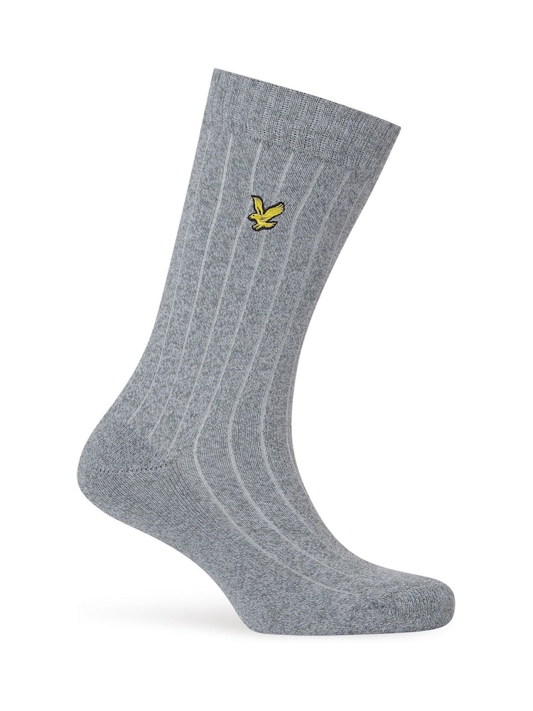 Buy Lyle & Scott Grey Ace Socks Gift Box 3 Pack from Next Hungary