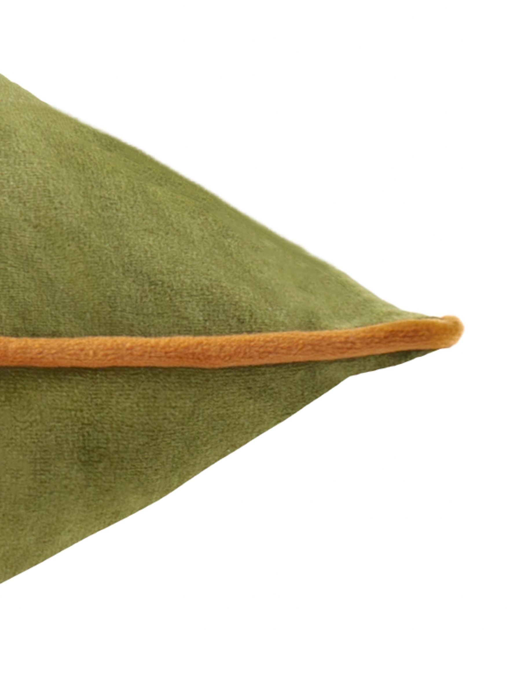 Buy Furn Olive Ginger Meridian Velvet 45 x 45cm Cushion from the Next ...