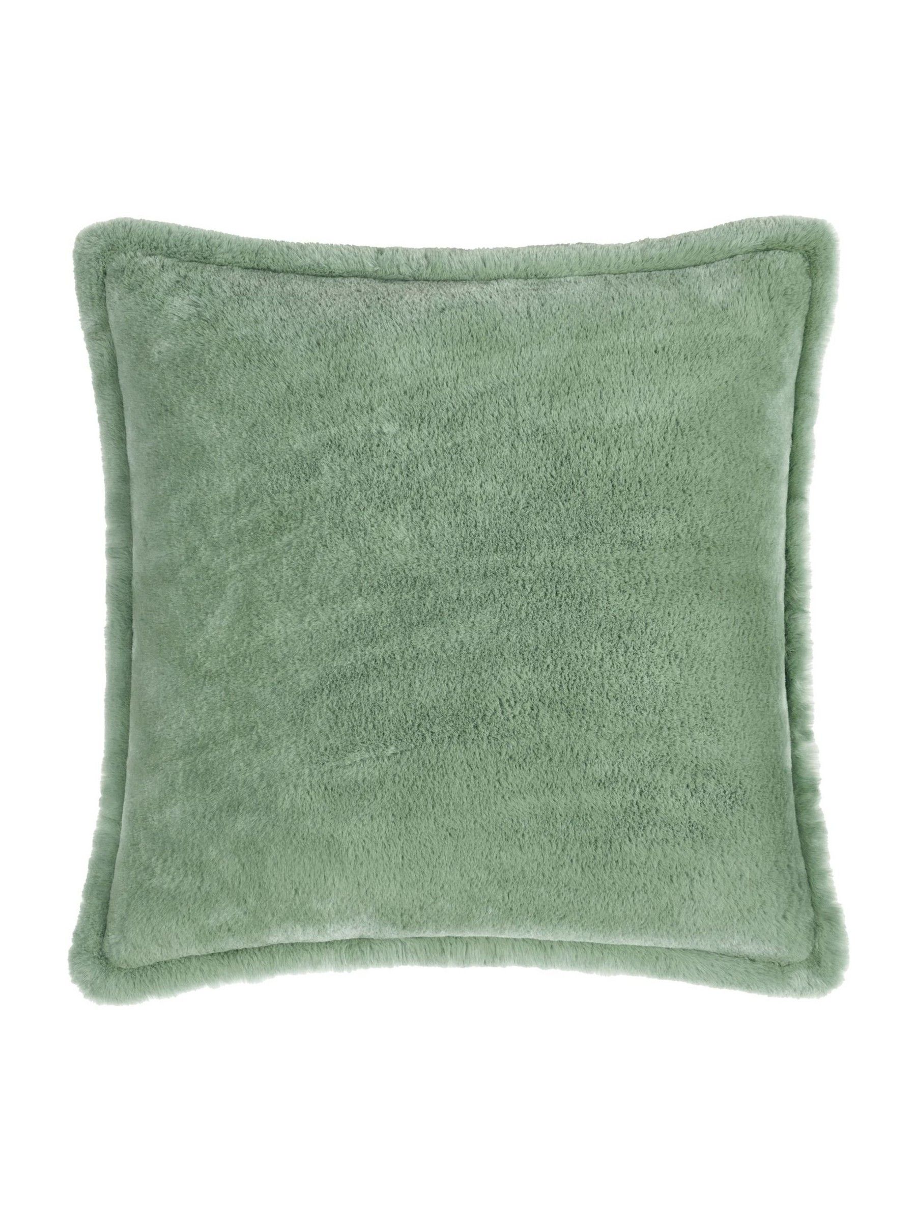 Buy Furn Frost Green Kallu Faux Fur 45 x 45cm Cushion from the Next UK ...