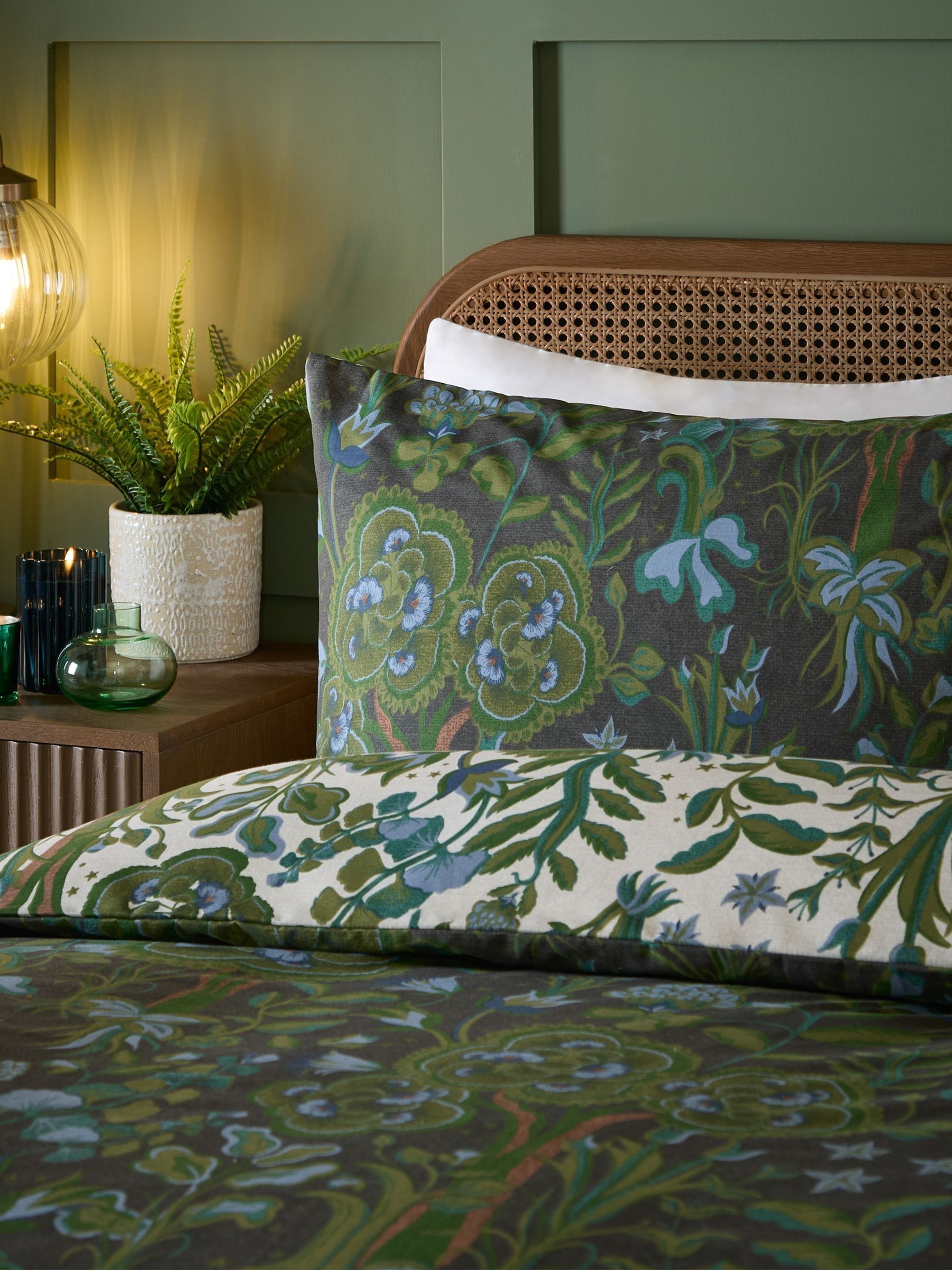 Buy Furn Evergreen Garden of Wonder Reversible Duvet Cover Set from ...