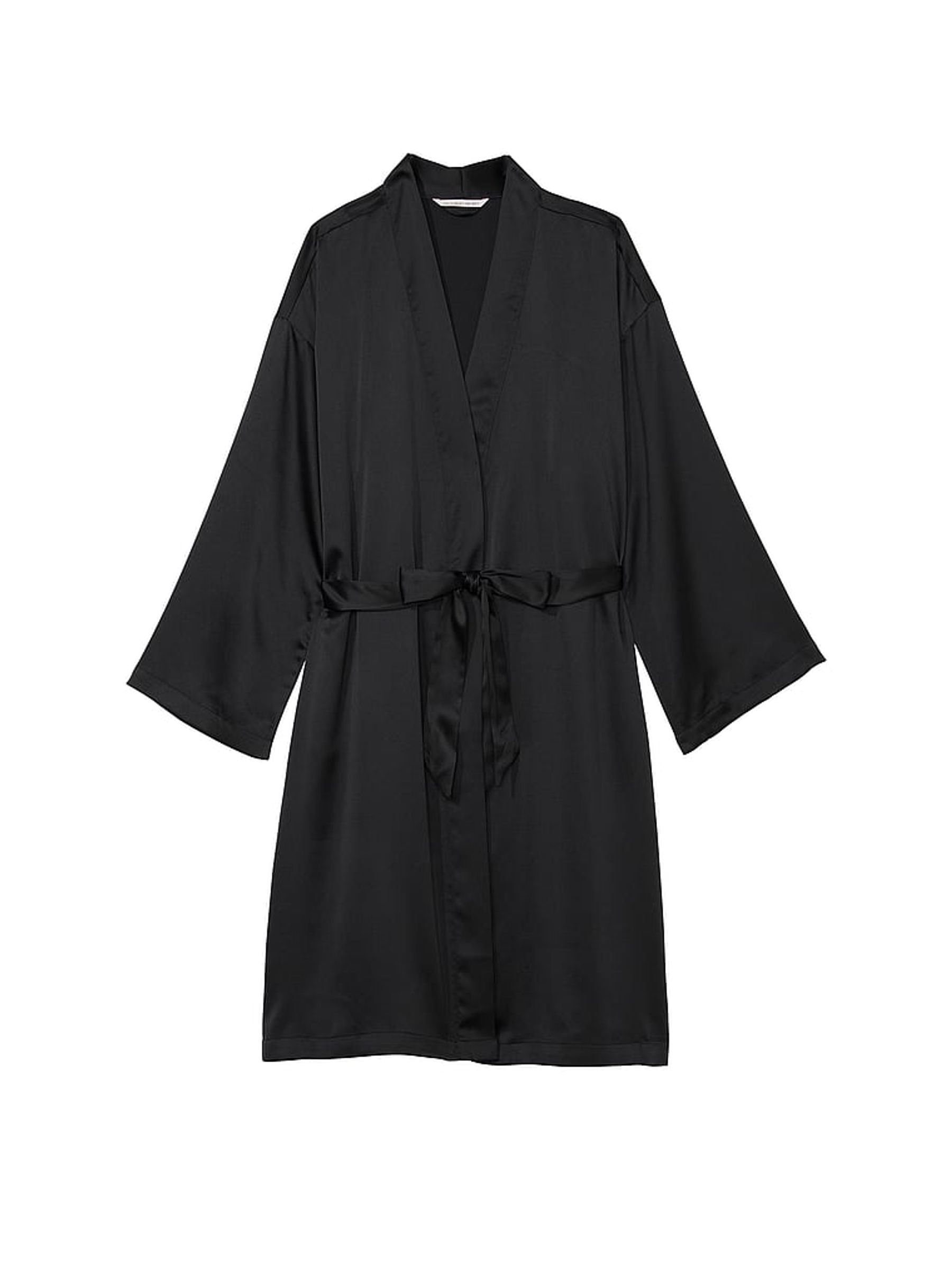 Buy Victoria's Secret Black Satin Midi Robe from the Next UK online shop