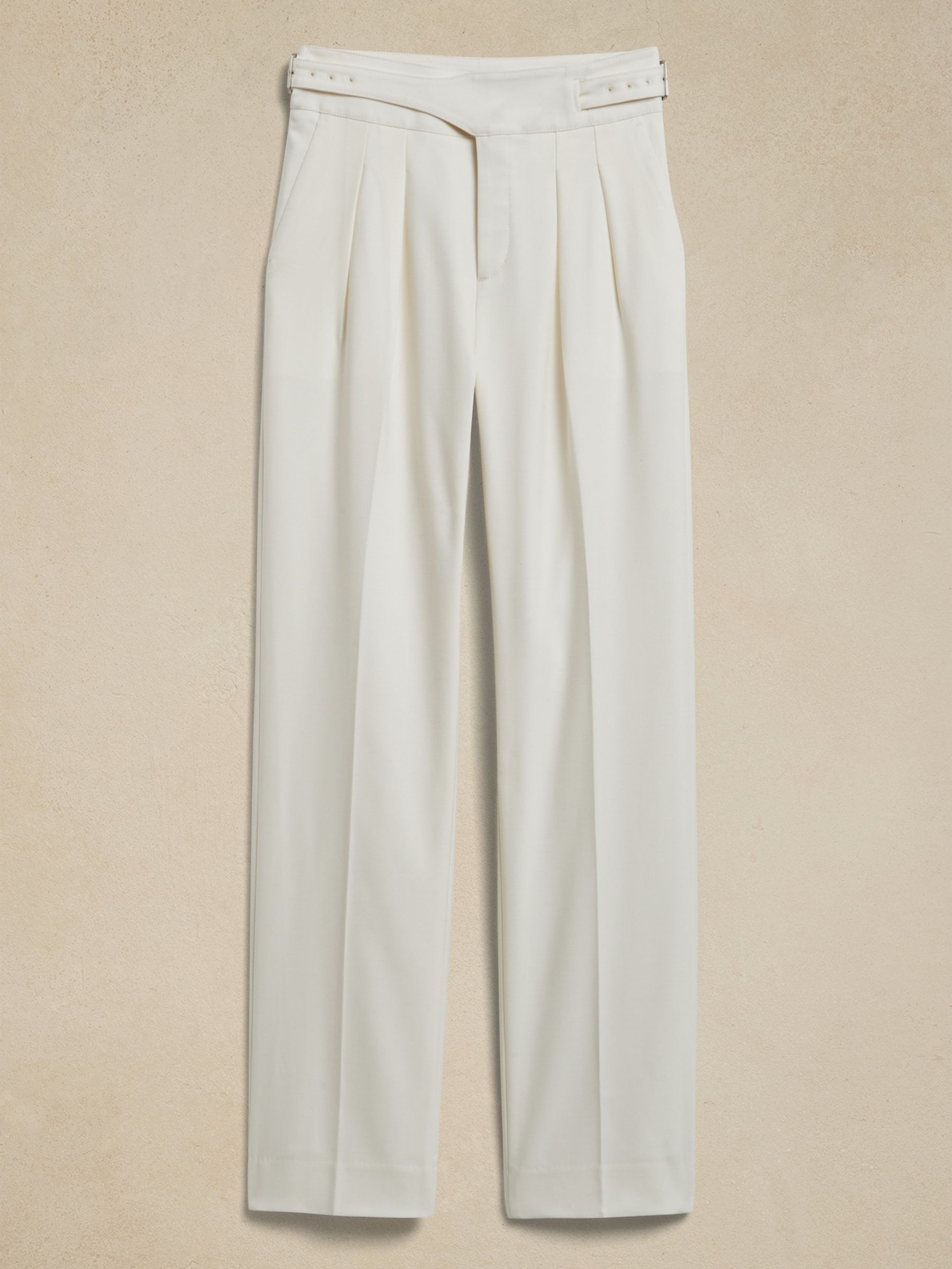 Buy Banana Republic White Heritage Explorer Wool Trousers from the Next ...