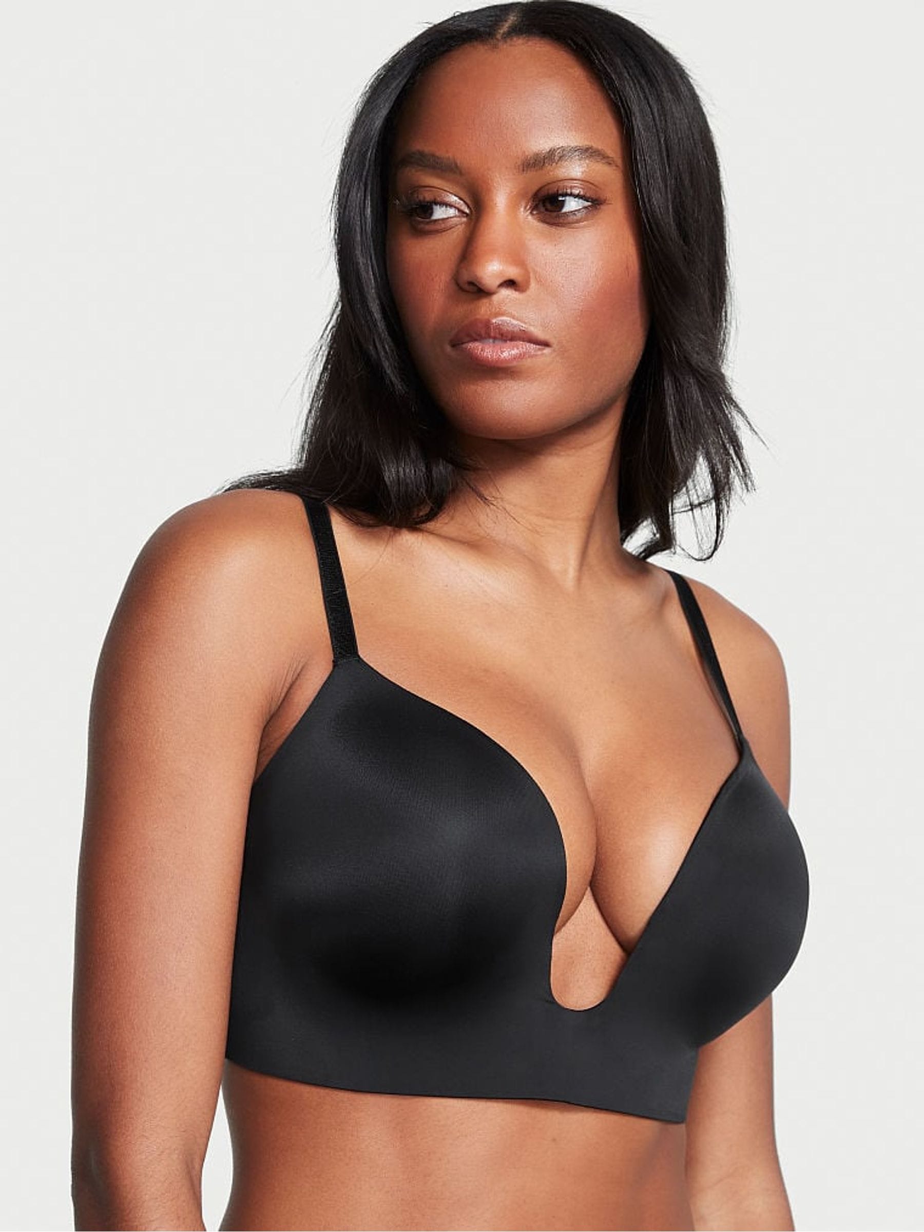 Buy Victoria s Secret Black Plunge Plunge Low Back Bra from the Next UK online shop