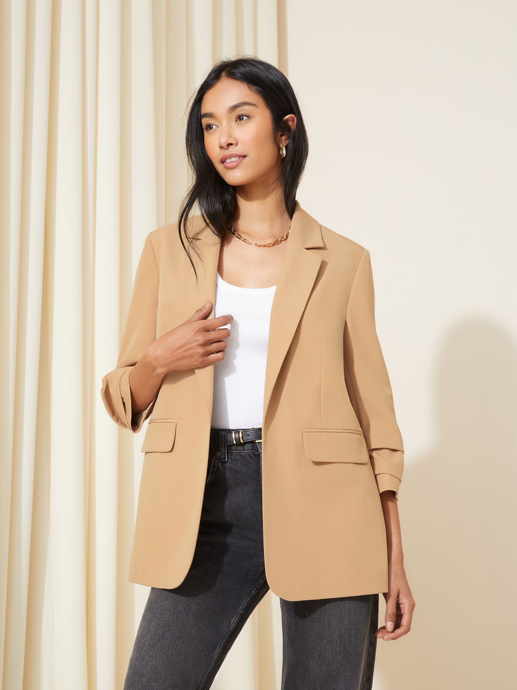 Buy Friends Like These Camel Nude Edge to Edge Tailored Blazer from the Next UK online shop