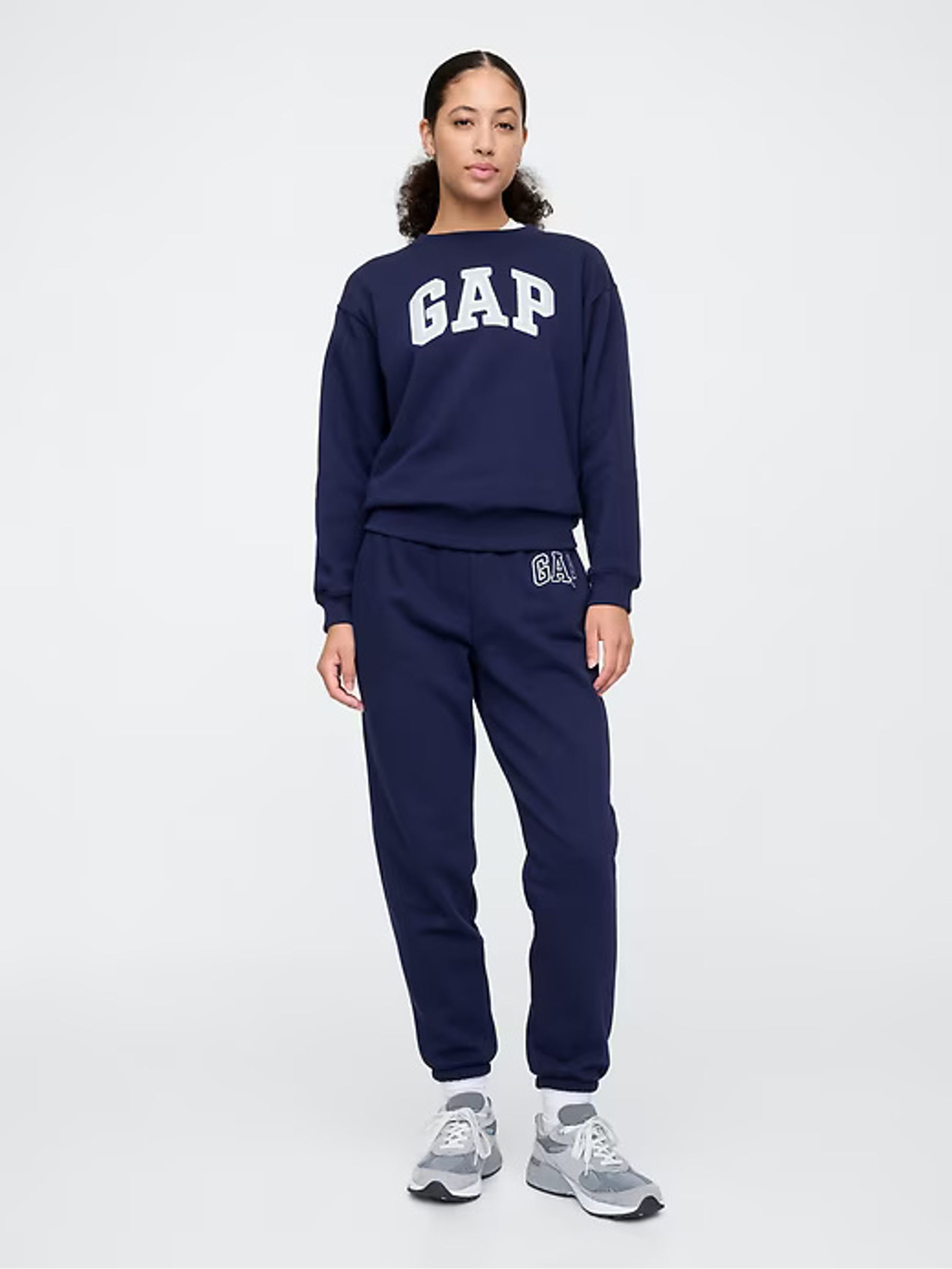 Buy Gap Navy Blue Logo Crew Neck Sweatshirt from the Next UK online shop