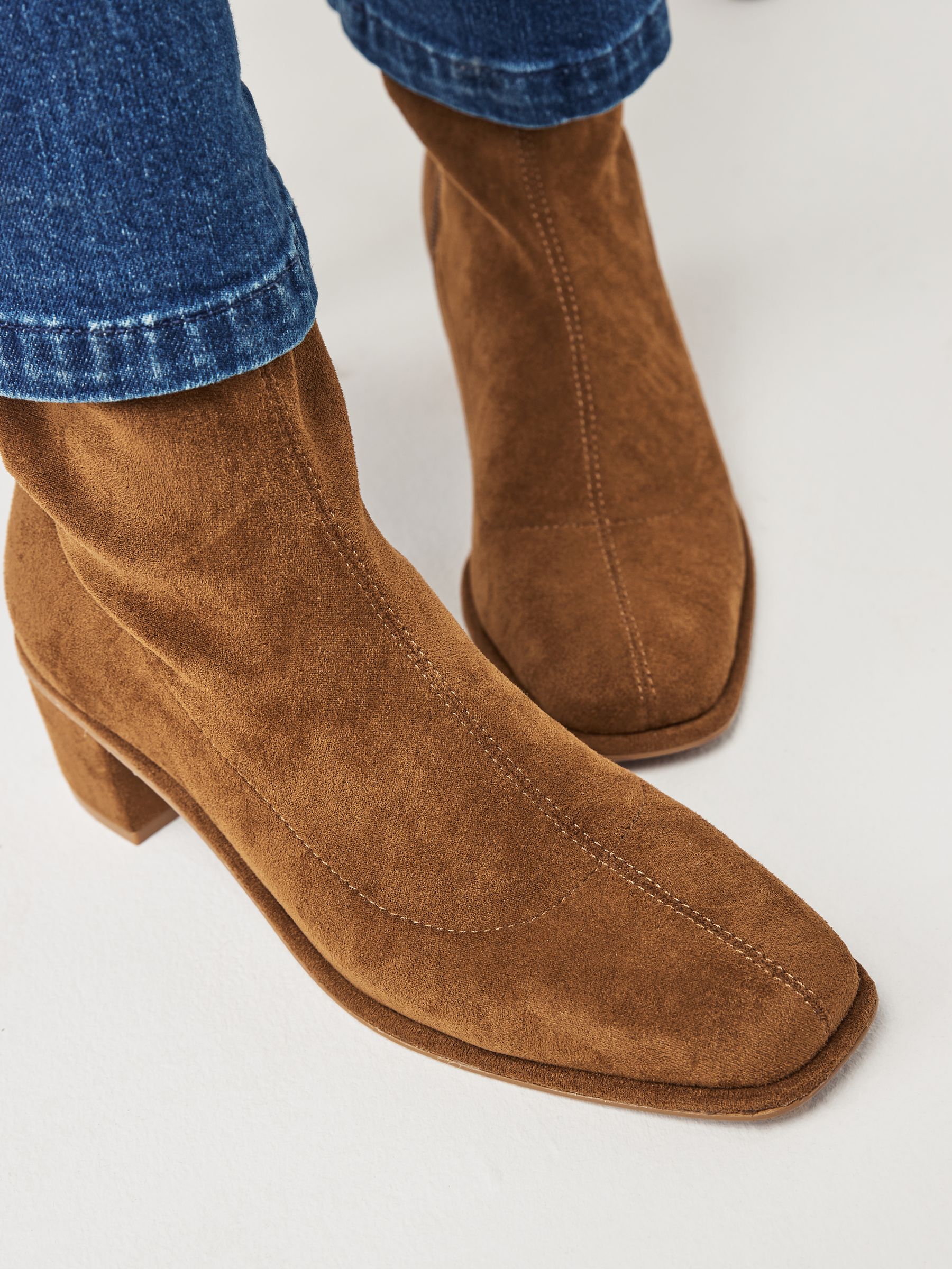 Buy Tan Brown Forever Comfort® Sock Ankle Boots from the Next UK online ...