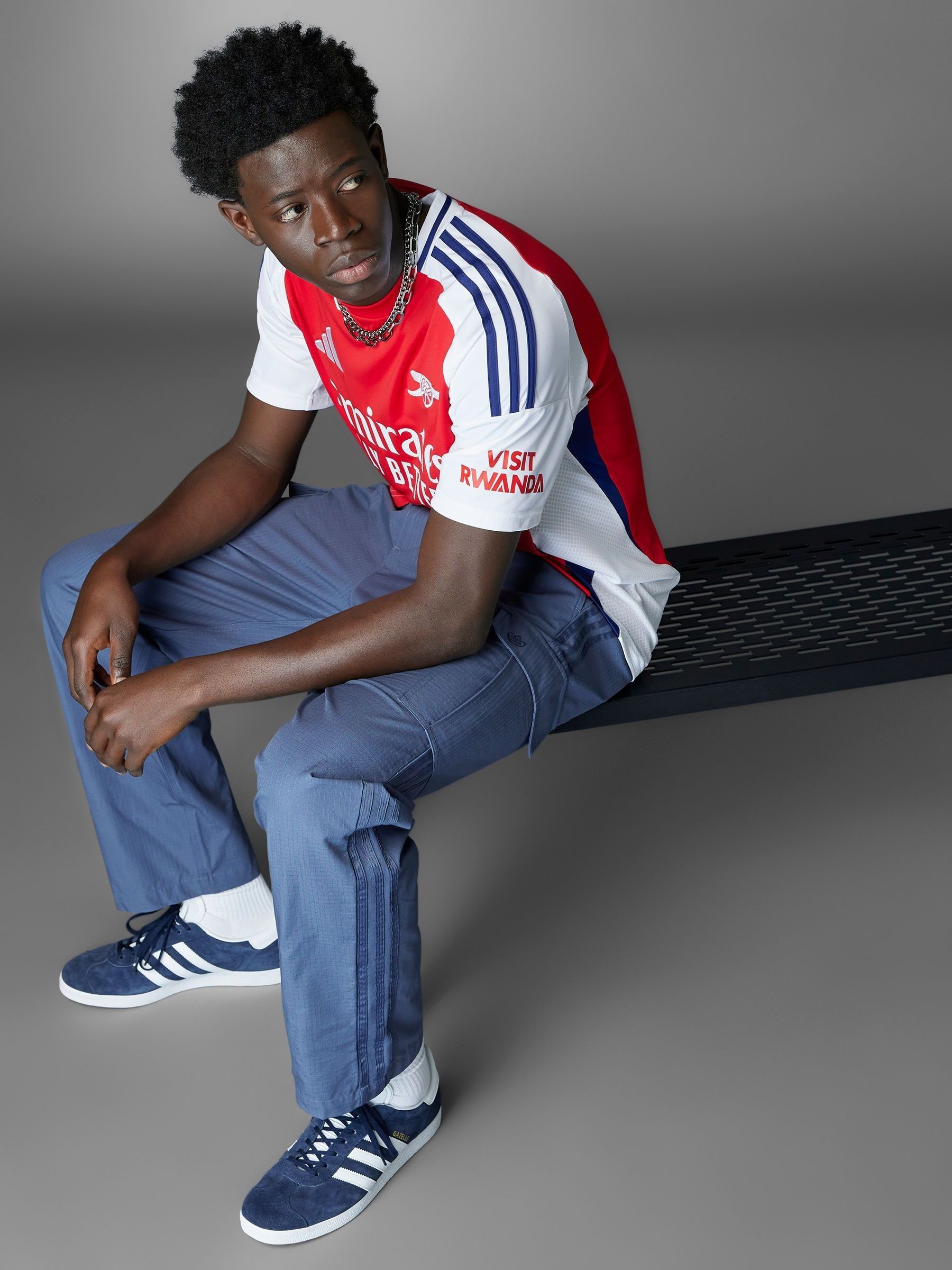 Buy adidas Red/White Arsenal 24/25 Home Jersey from the Next UK online shop