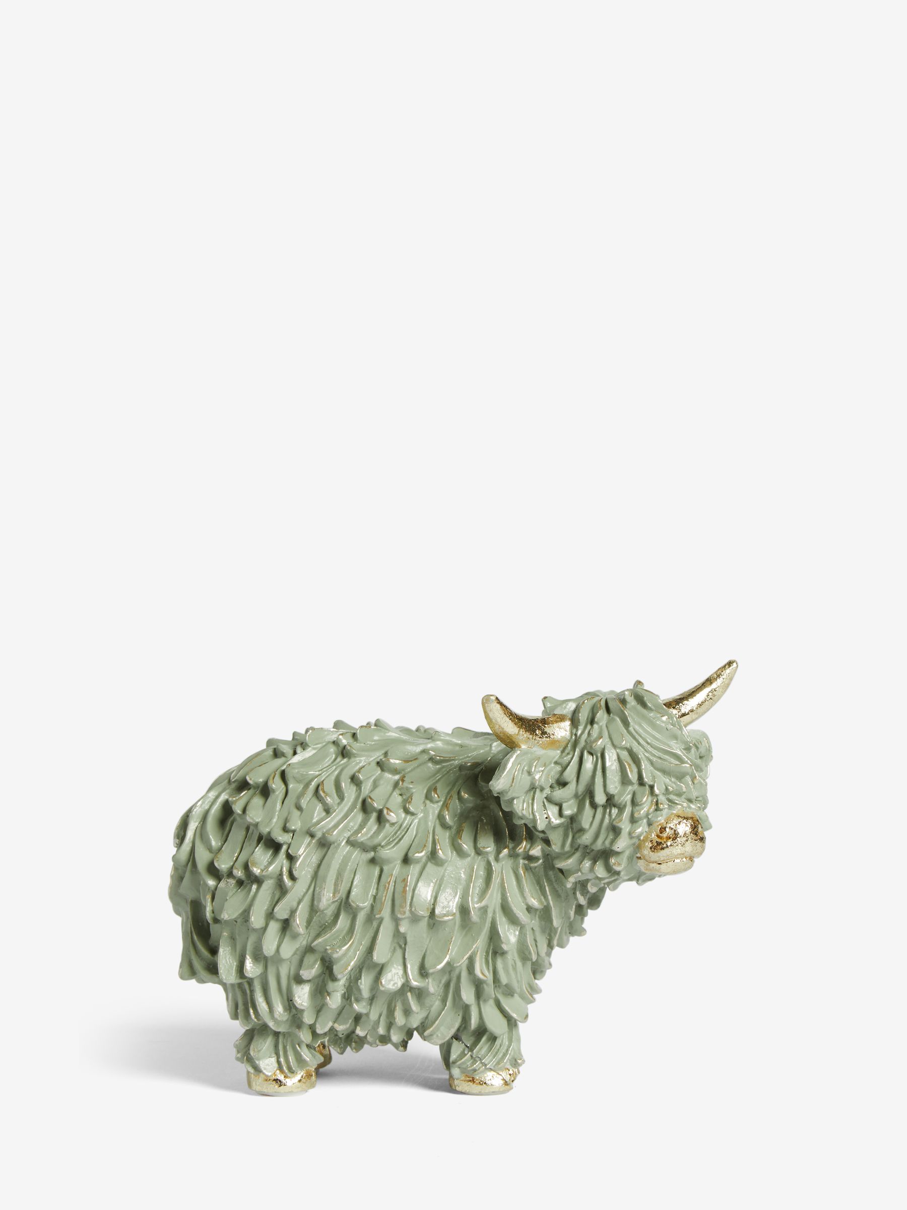 Buy Sage Green Hamish The Highland Cow Small Ornament from the Next UK ...