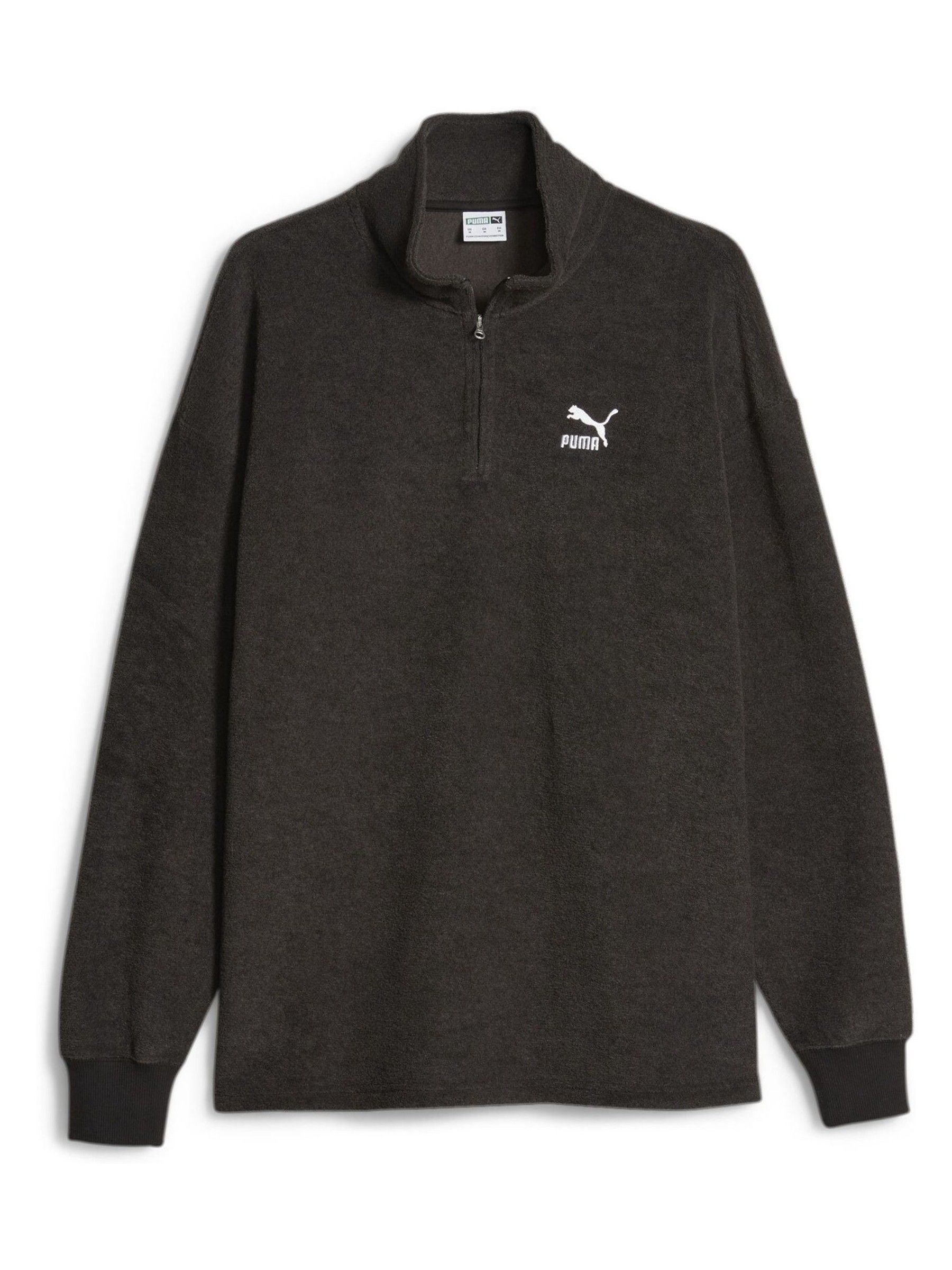 Buy Puma Black Mens Classics Quarter Zip Fleece from the Next UK online ...