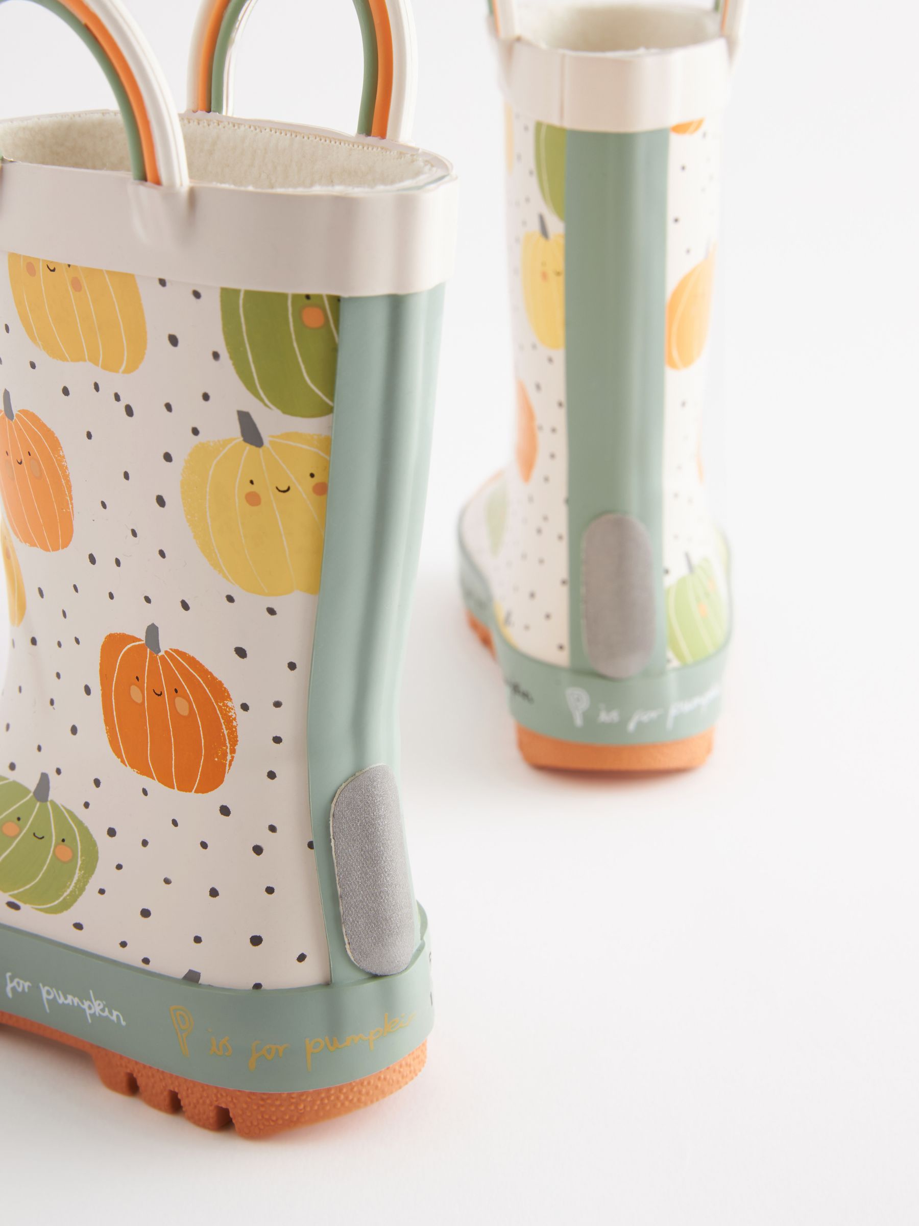 Buy Neutral Pumpkin Handle Wellies from the Next UK online shop