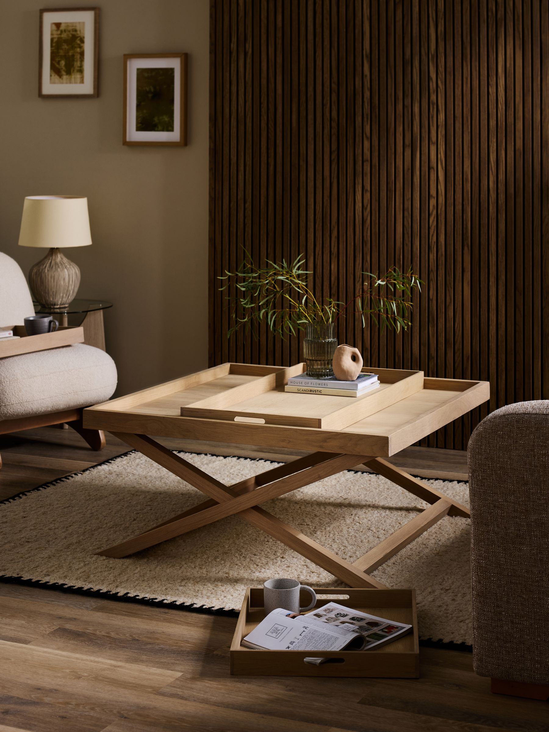 Buy Natural Butler Oak Tray Coffee Table from the Next UK online shop