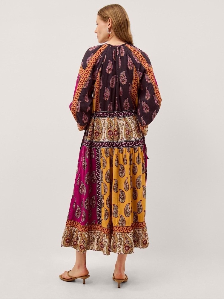Buy Monsoon Red Magdalena Paisley Print Midi Dress from the Next UK ...