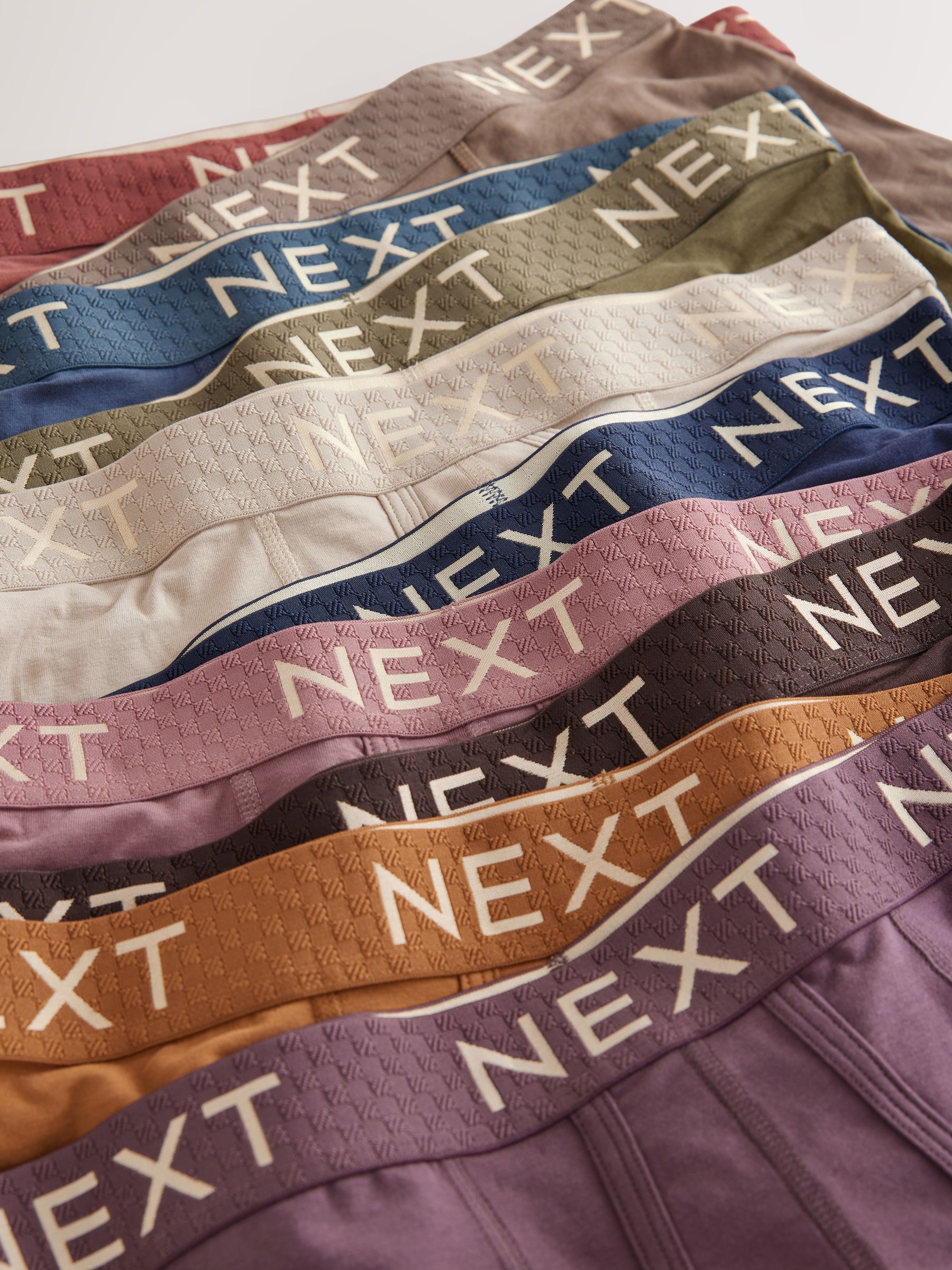 Buy Blue/Neutral/Purple 10 pack A-Front Boxers from the Next UK online shop