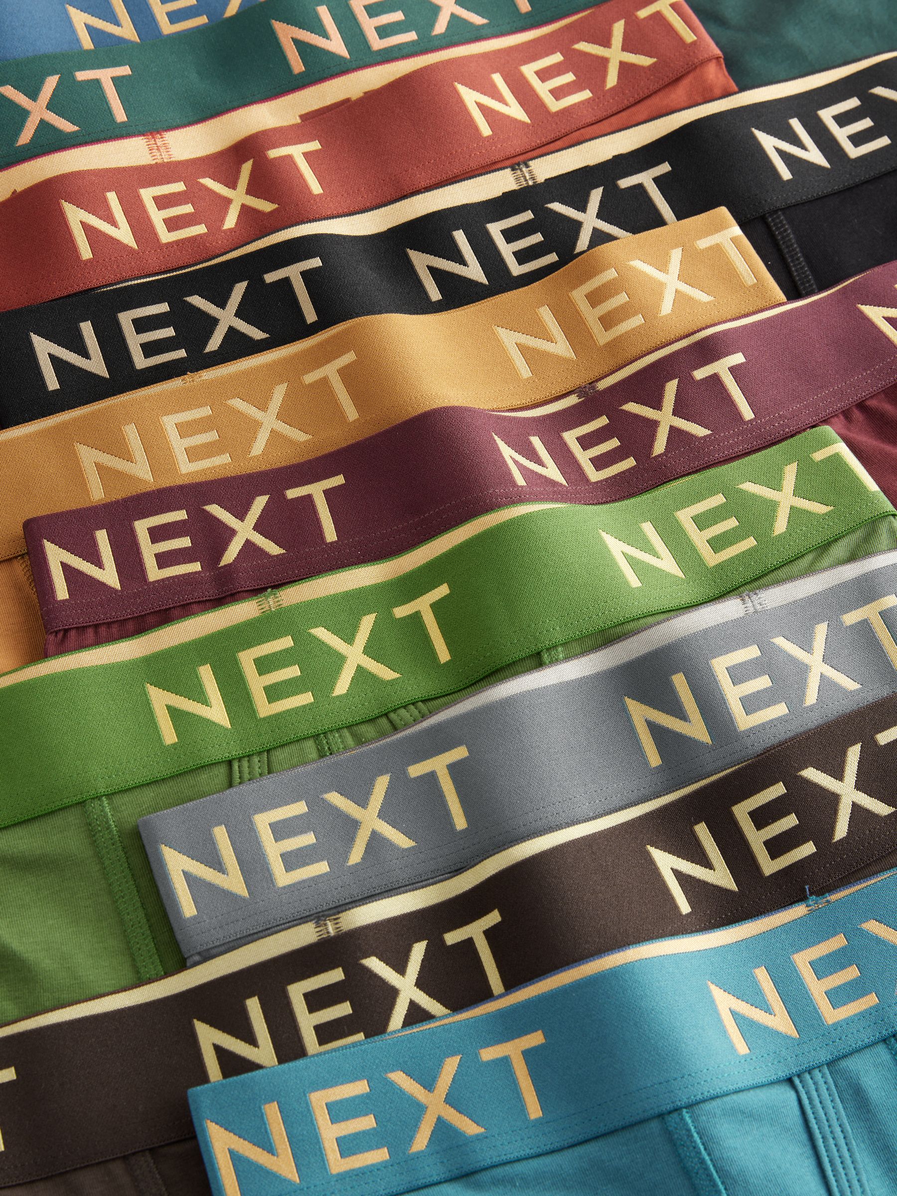 Buy Dark Rich Colour 10 pack A-Front Boxers from the Next UK online shop