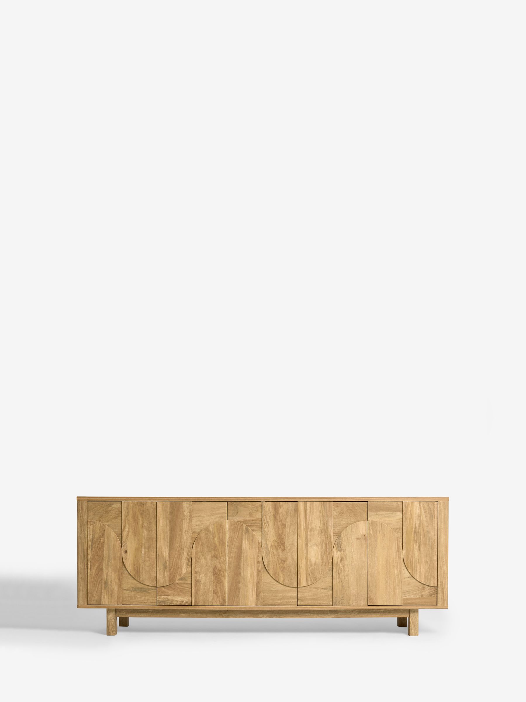 Buy Mid Natural Arches Mango Wood Effect Extra Large Sideboard from the ...