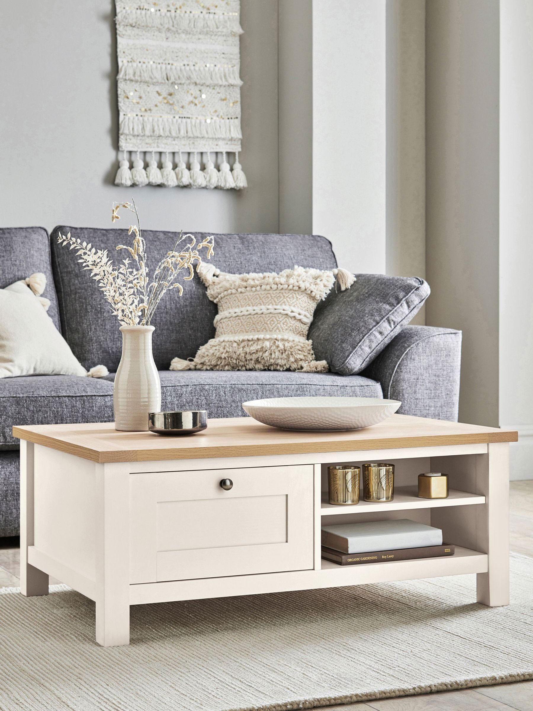 Buy Cream Malvern Oak Effect Storage Coffee Table from Next Ireland