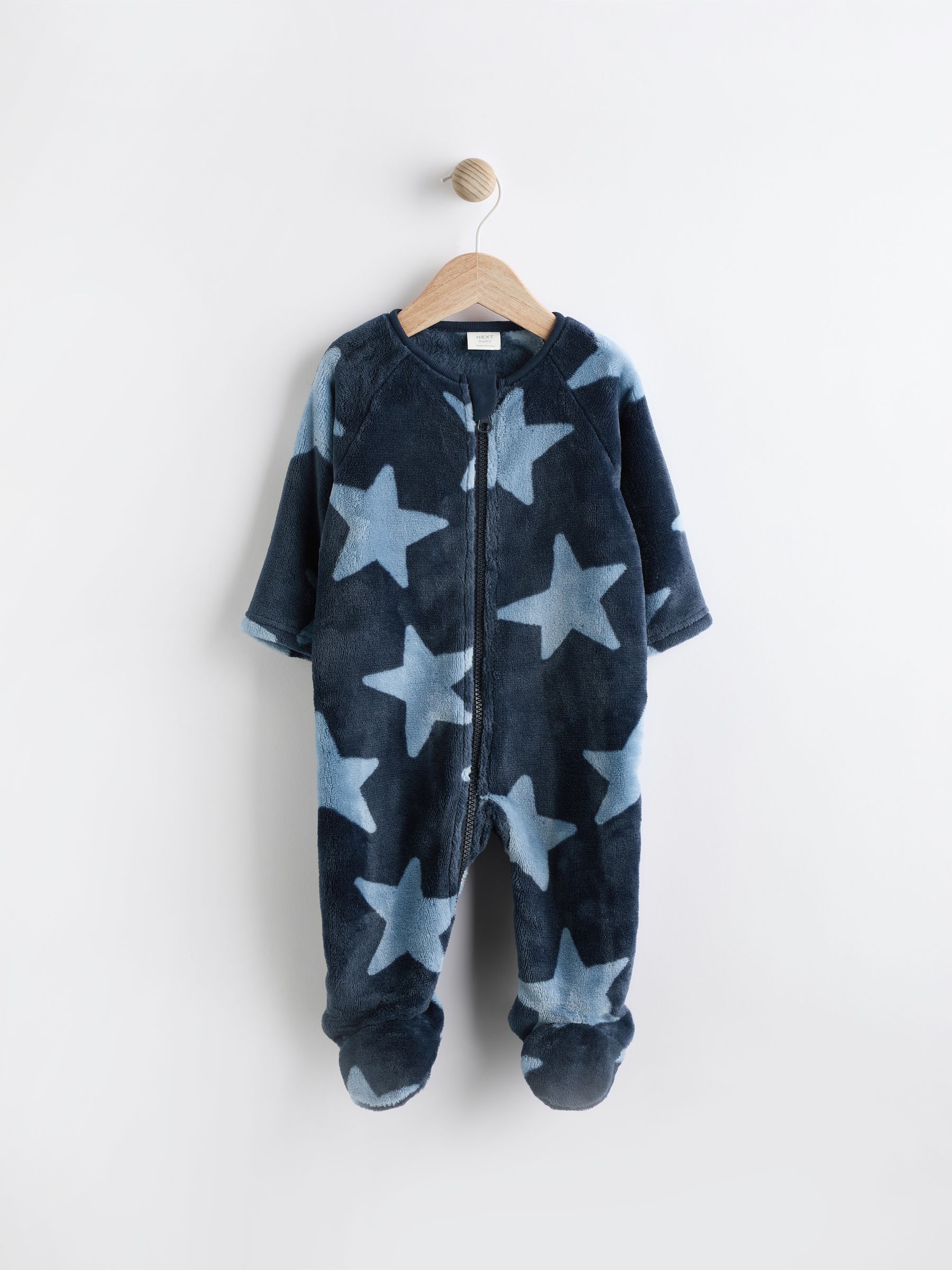 Buy Blue Star Baby Zip Fleece Sleepsuit from the Next UK online shop