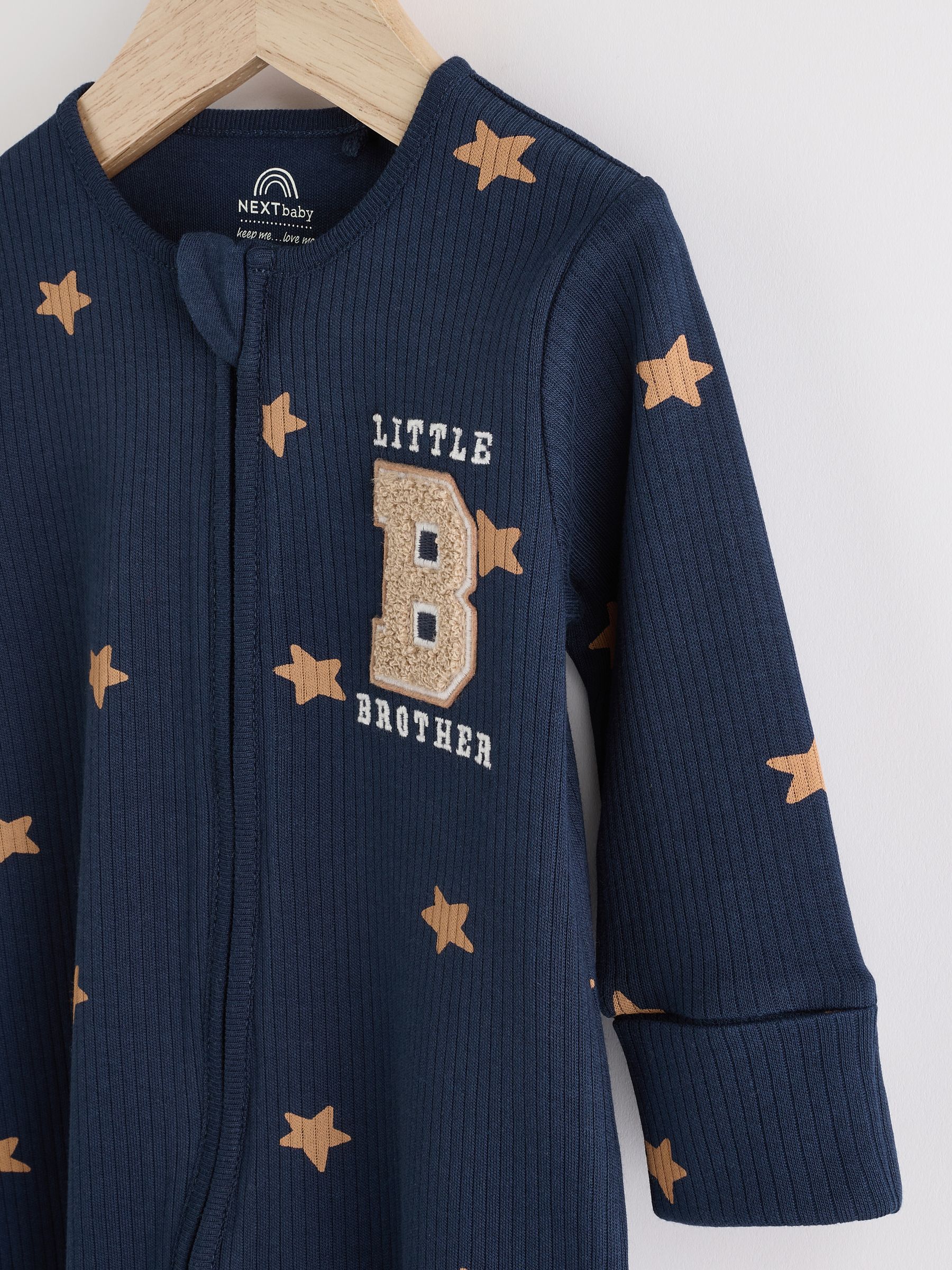 Buy Blue Little Brother Baby Family Sleepsuit (0-2yrs) from the Next UK ...