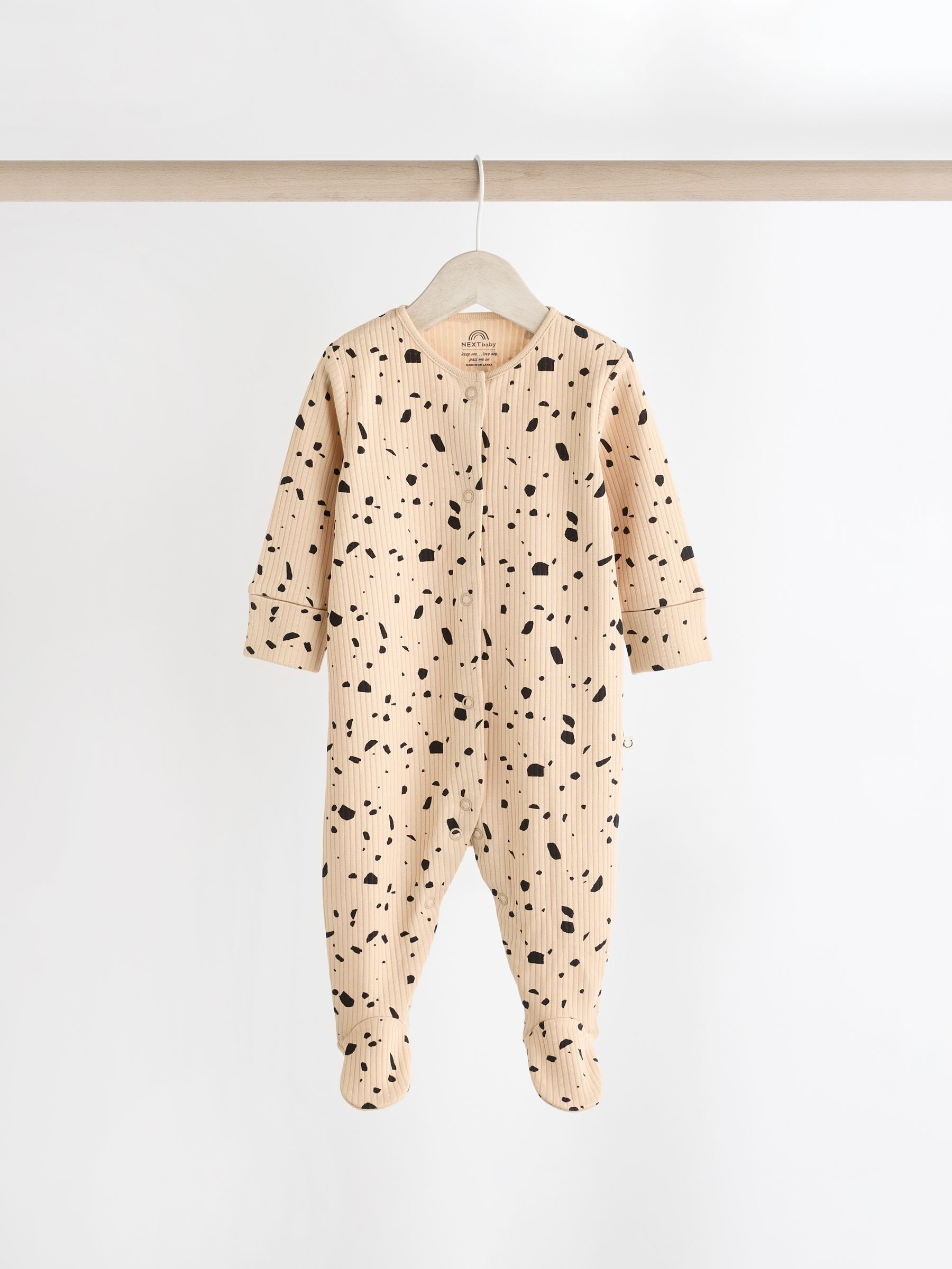 Buy Black and Cream Baby Sleepsuits 4 Pack (0mths-2yrs) from Next Ireland