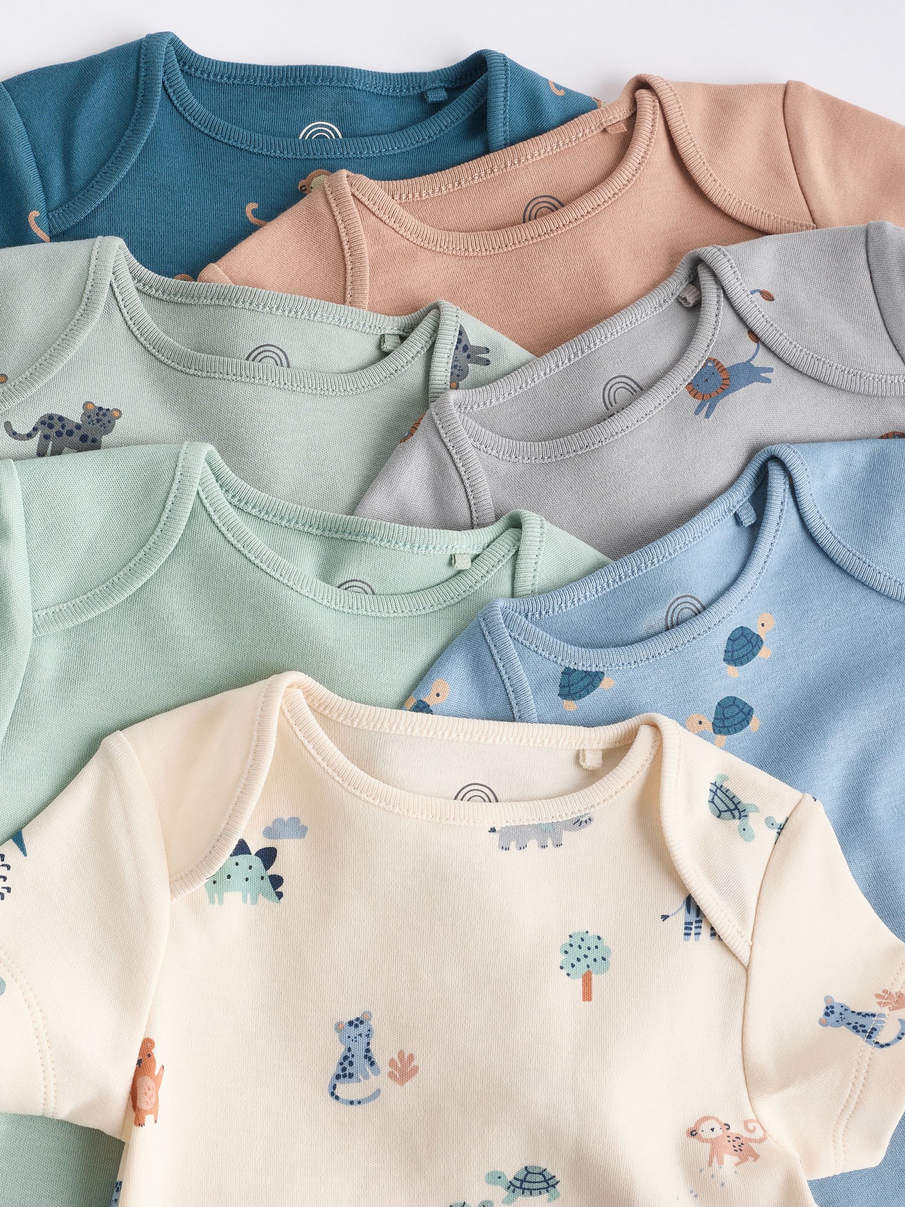 Buy Teal Blue Baby 100% Cotton Bodysuits 7 Pack from Next Germany