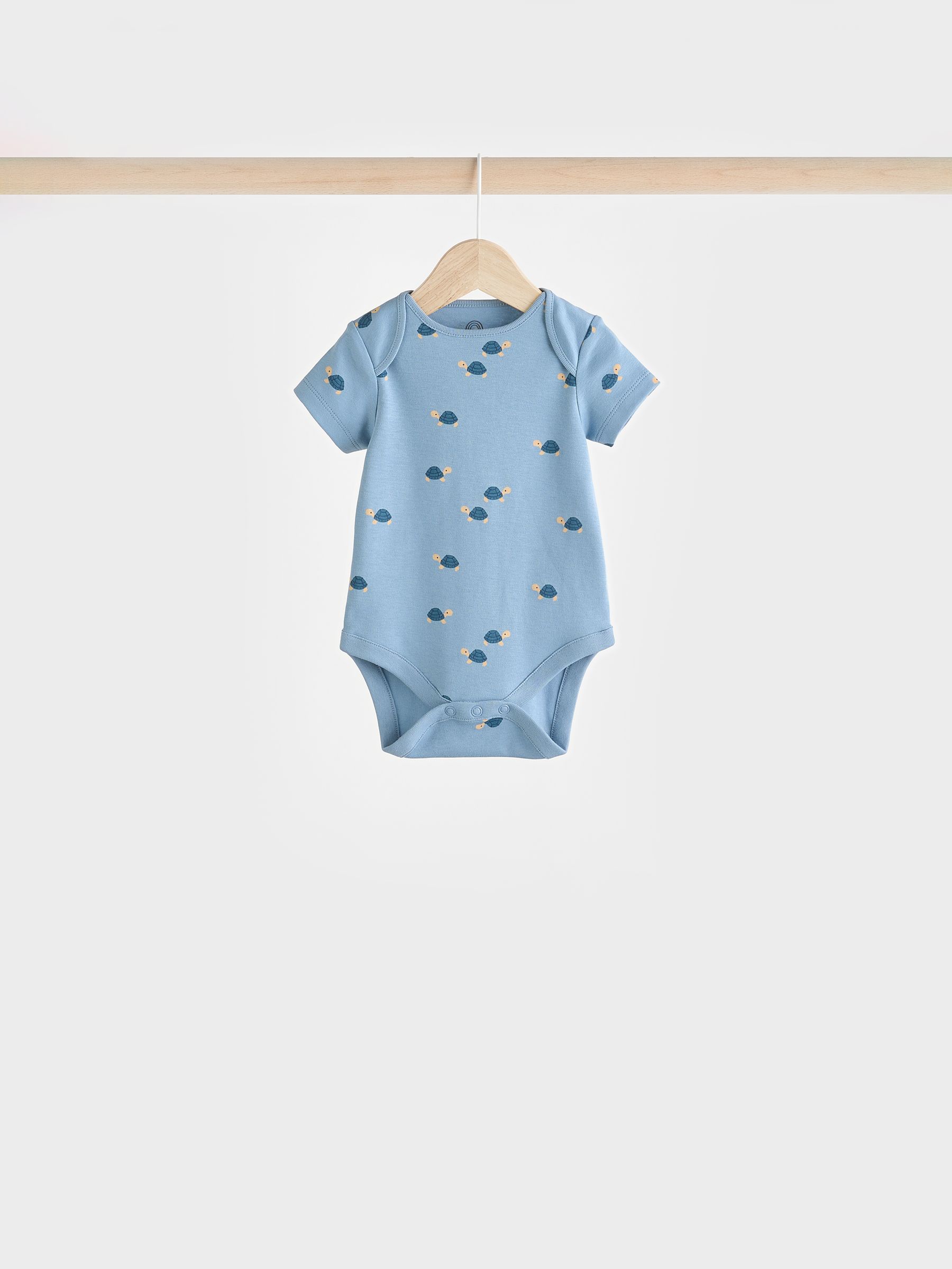 Buy Teal Blue Baby 100% Cotton Bodysuits 7 Pack from the Next UK online ...