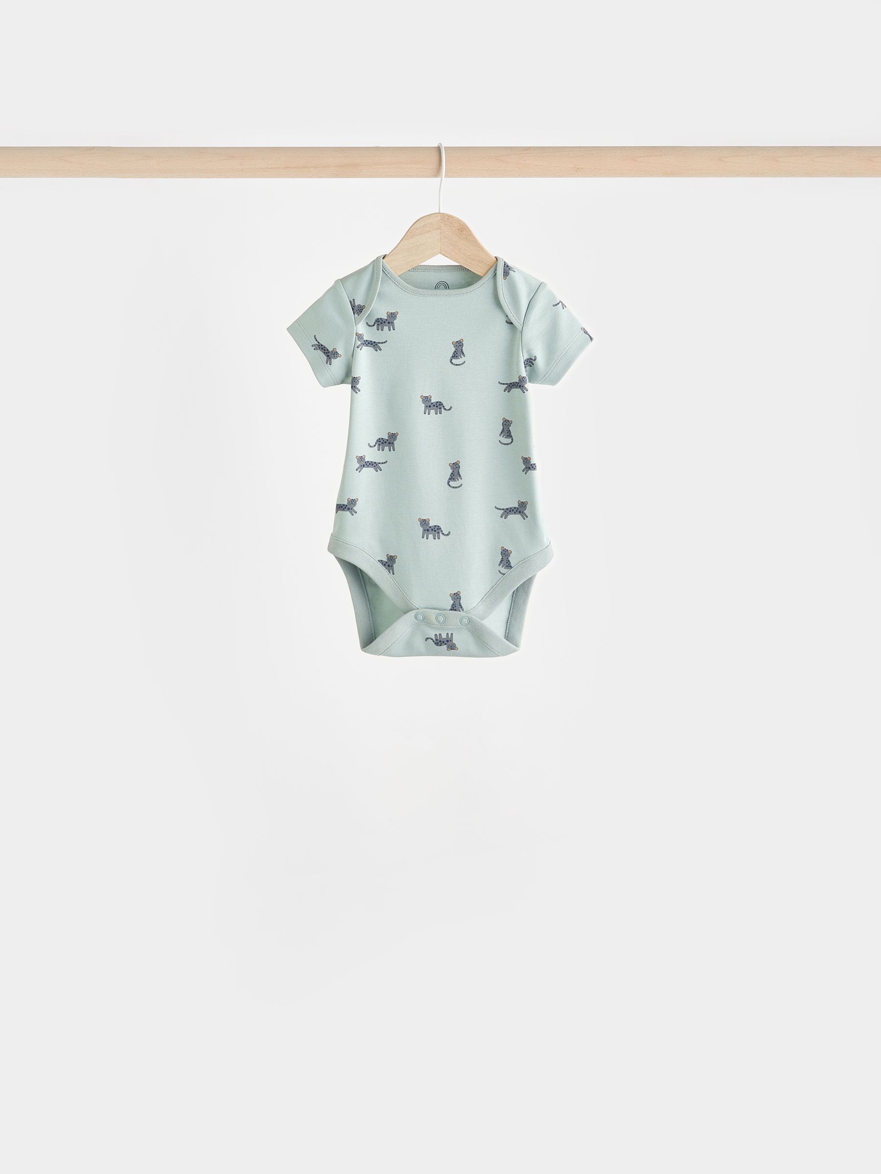 Buy Teal Blue Baby 100% Cotton Bodysuits 7 Pack from the Next UK online ...