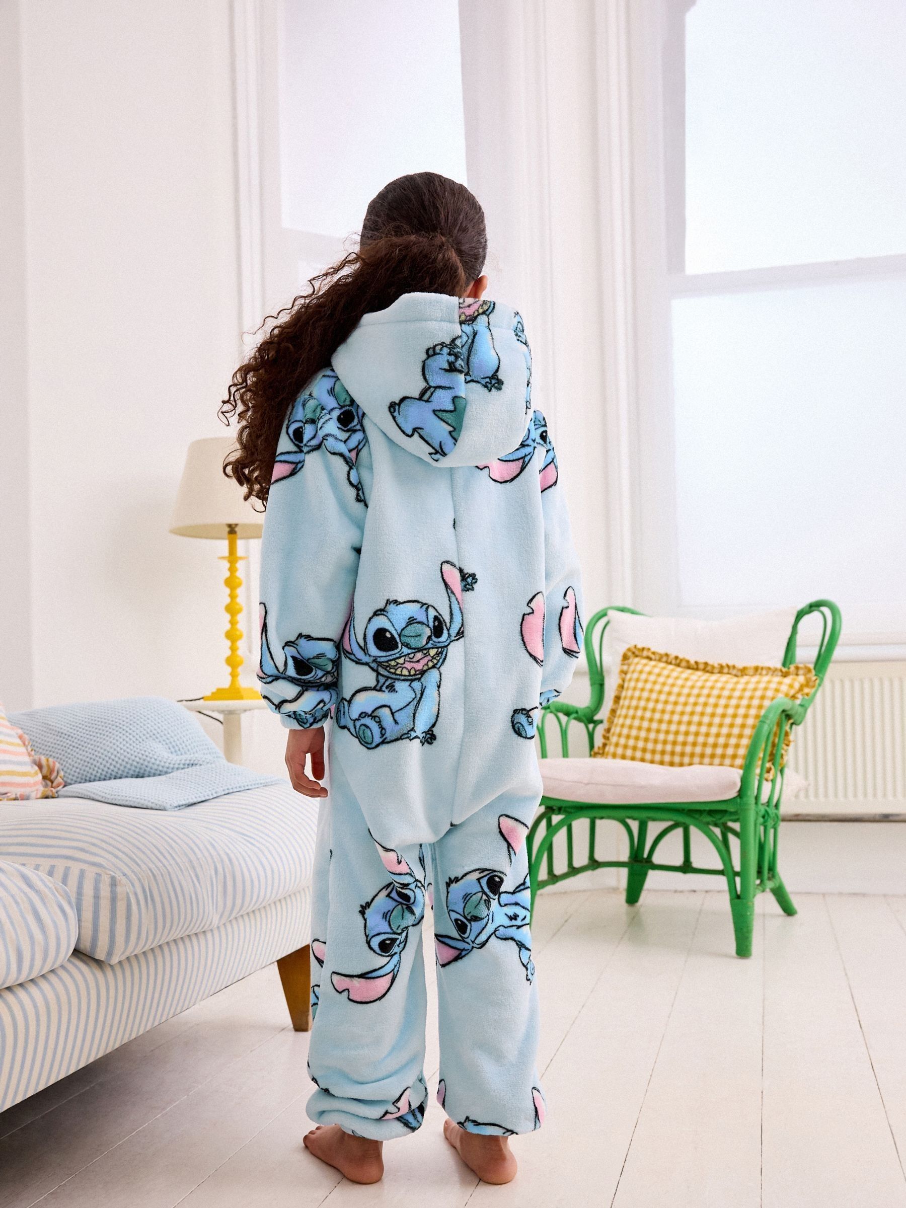 Buy Blue Lilo & Stitch Fleece All-In-One (3-16yrs) from the Next UK ...