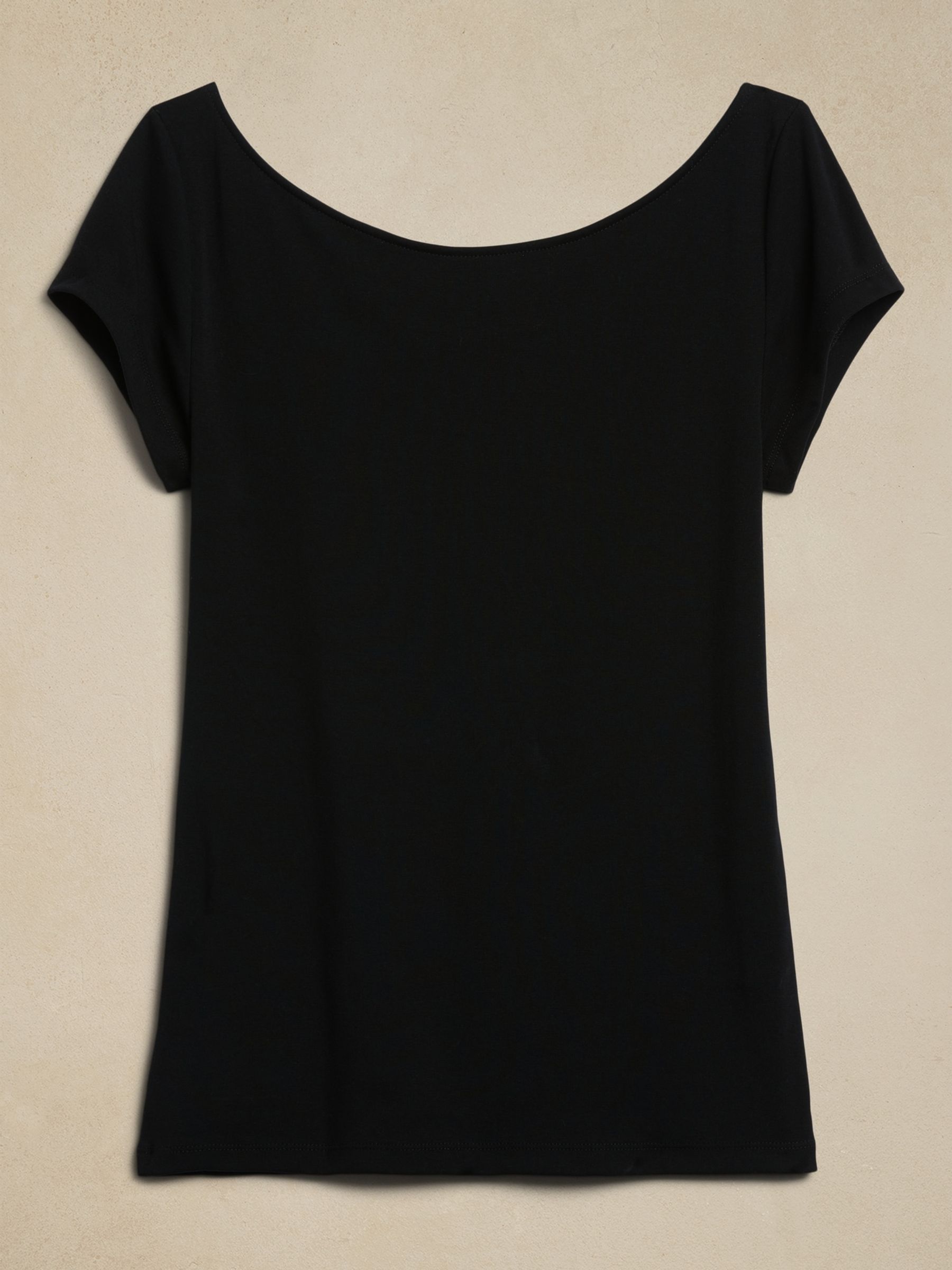 Buy Banana Republic Black Refined Scoop-Neck T-Shirt from the Next UK online shop