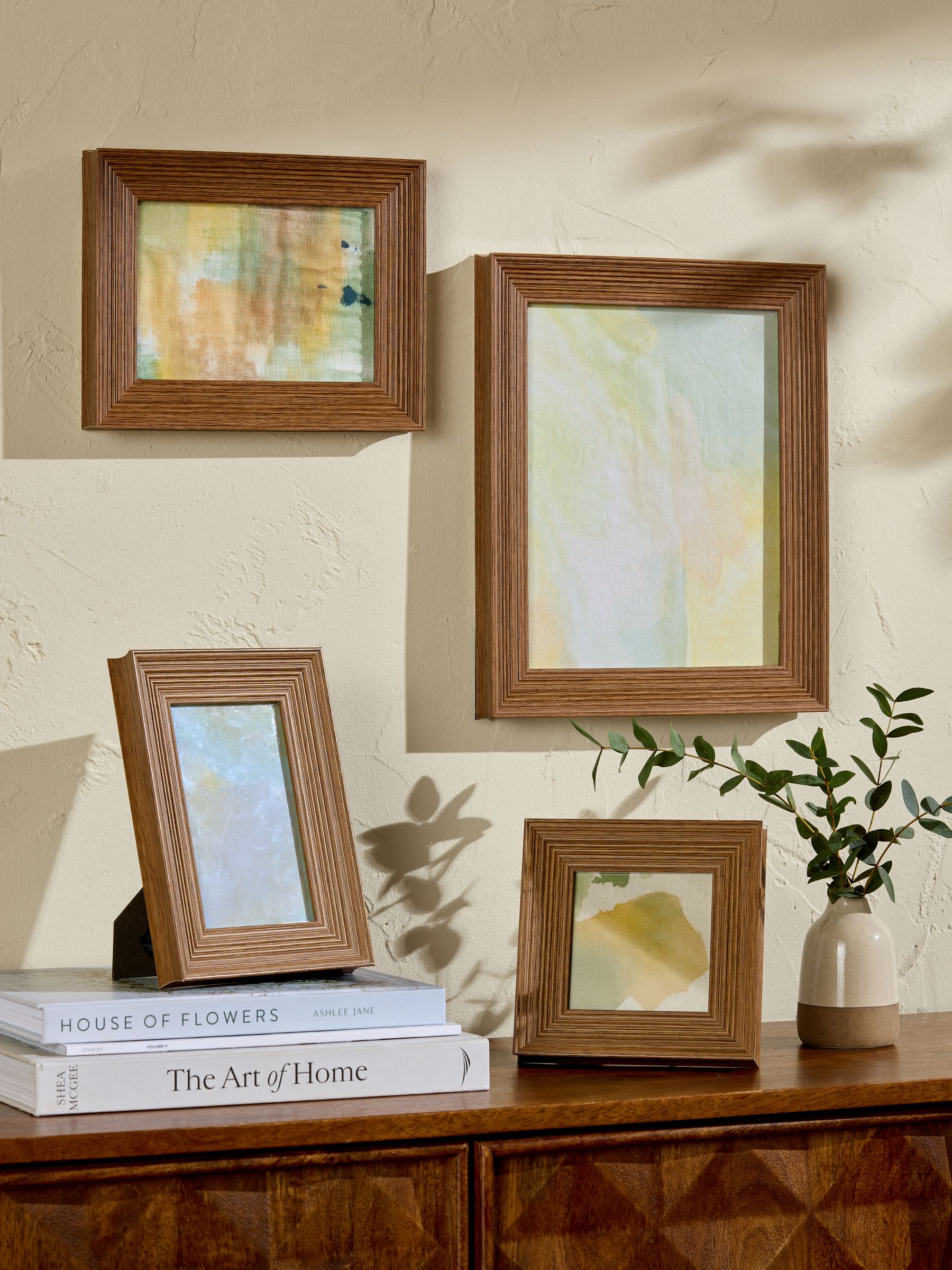 Buy Set of 2 Natural Distressed Wood Effect Photo Frames from the Next ...