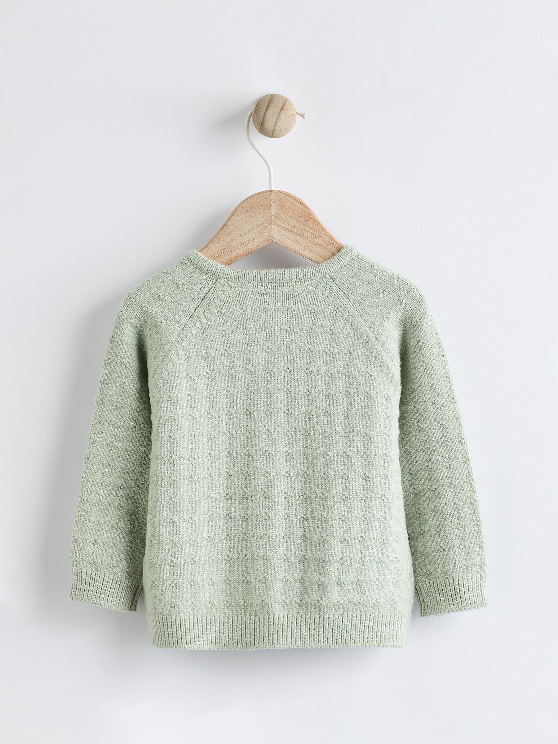 Buy Sage Green Fairy Embroidered Baby Cardigan (0mths-2yrs) from the ...