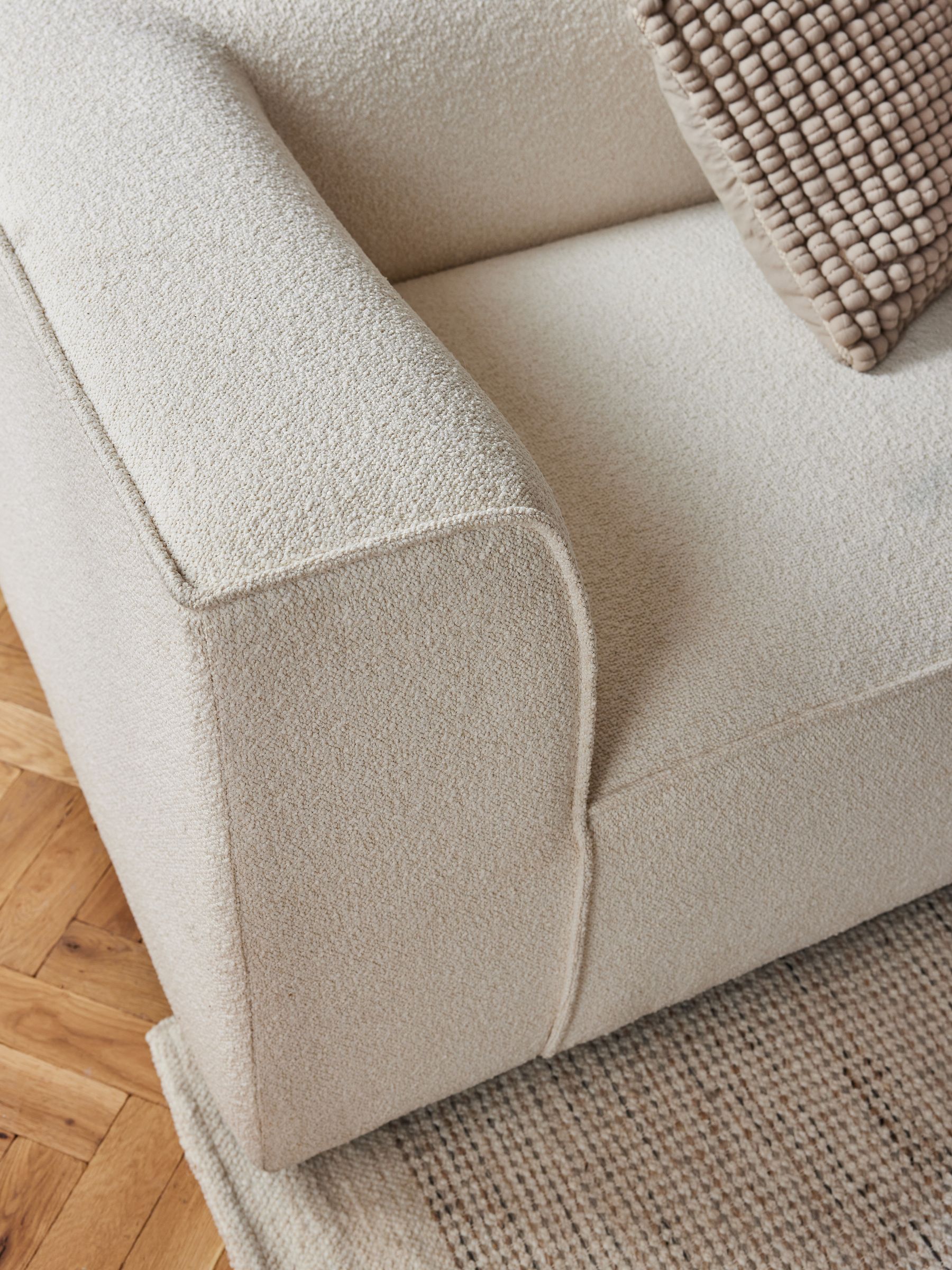 Buy Casual Boucle Oyster Single Corner Piece Alba Modular Sofa from the ...