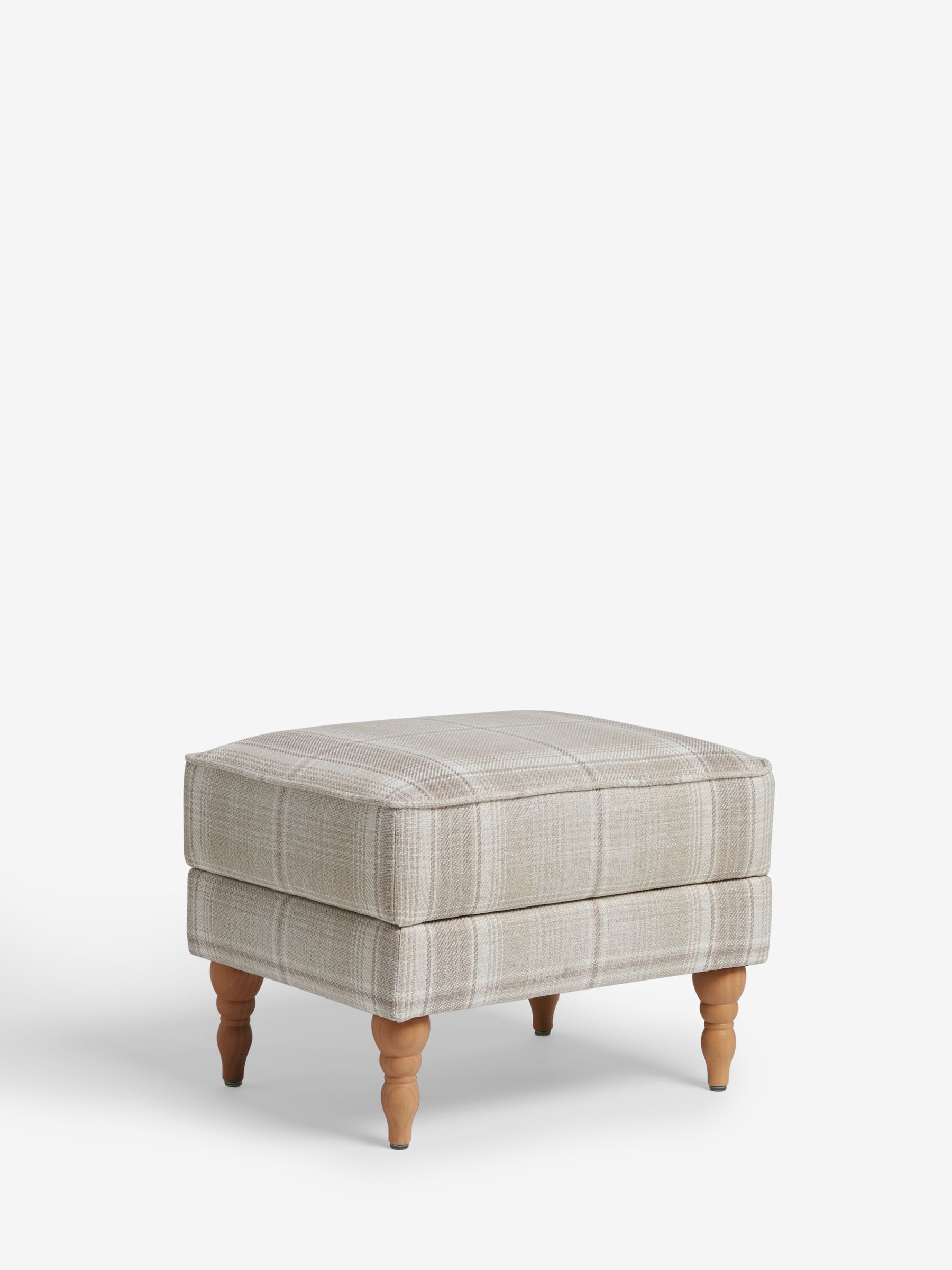 Buy Versatile Check Light Natural Sherlock Storage Footstool from the ...